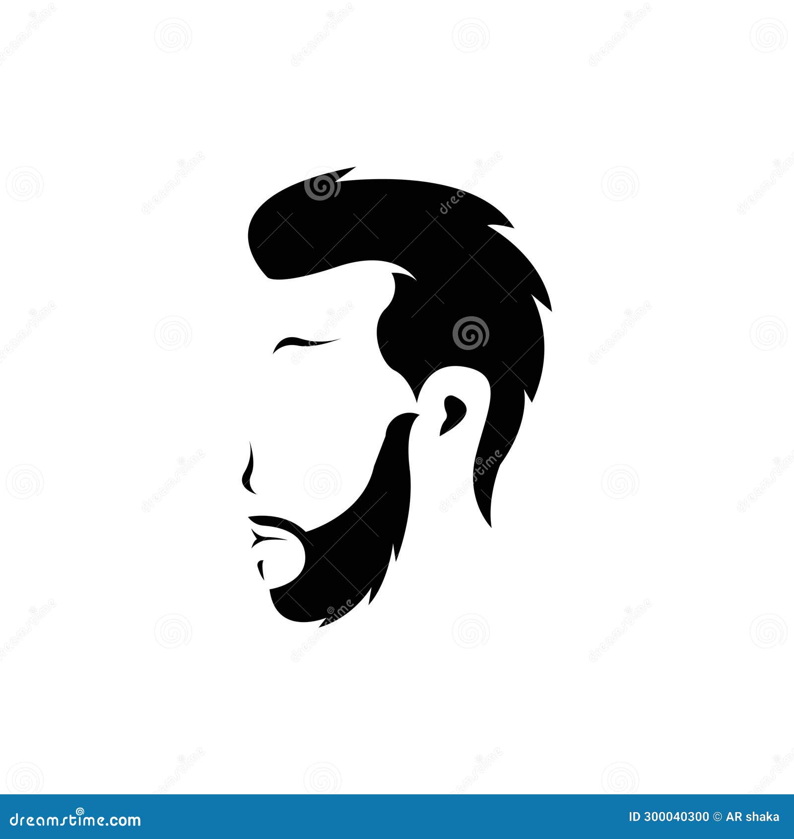 Sign of Beard Logo Vector Icon Illustration Design Stock Illustration ...