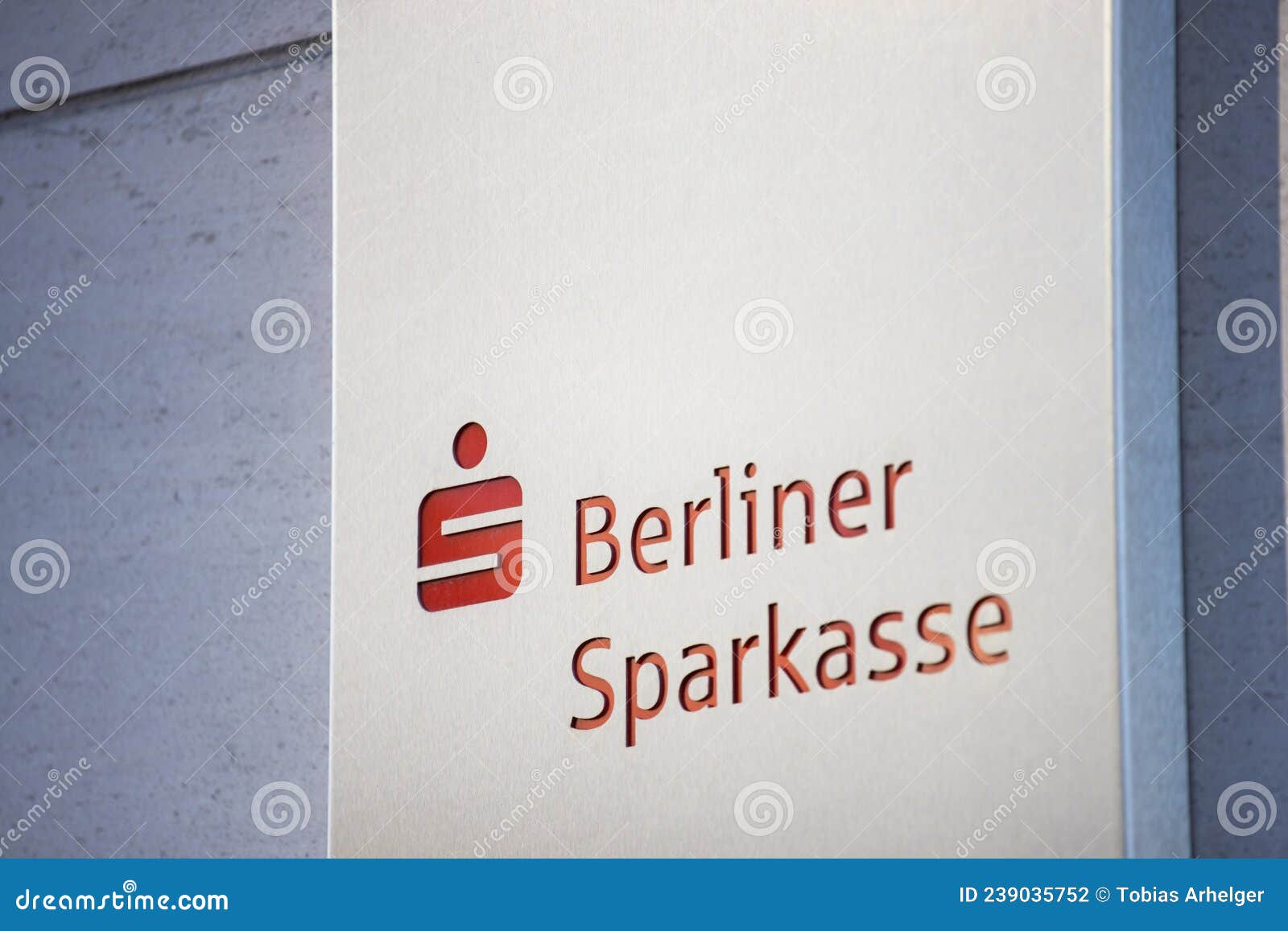 A Sign of the Berliner Sparkasse Bank Editorial Photography - Image of ...