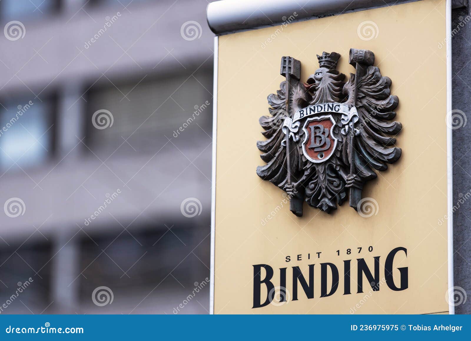 The sign of binding beer editorial image. Image of binding - 236975975
