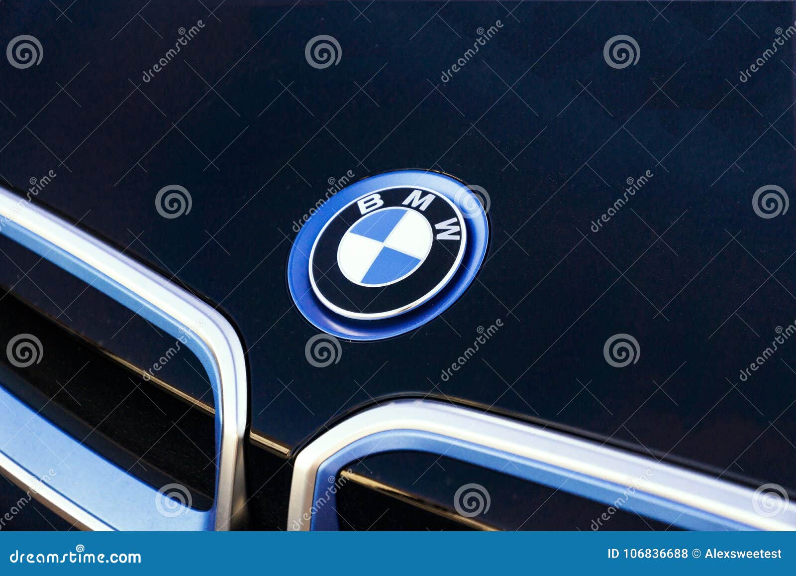 Sign of BMW editorial stock photo. Image of brand, front - 106836688