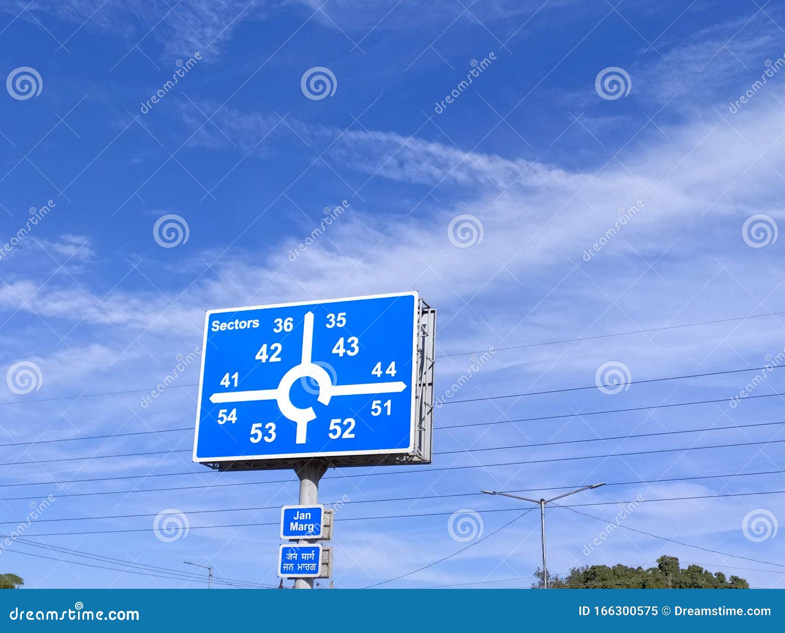 Sign Board Display Location of Various Sectors Stock Image - Image of ...
