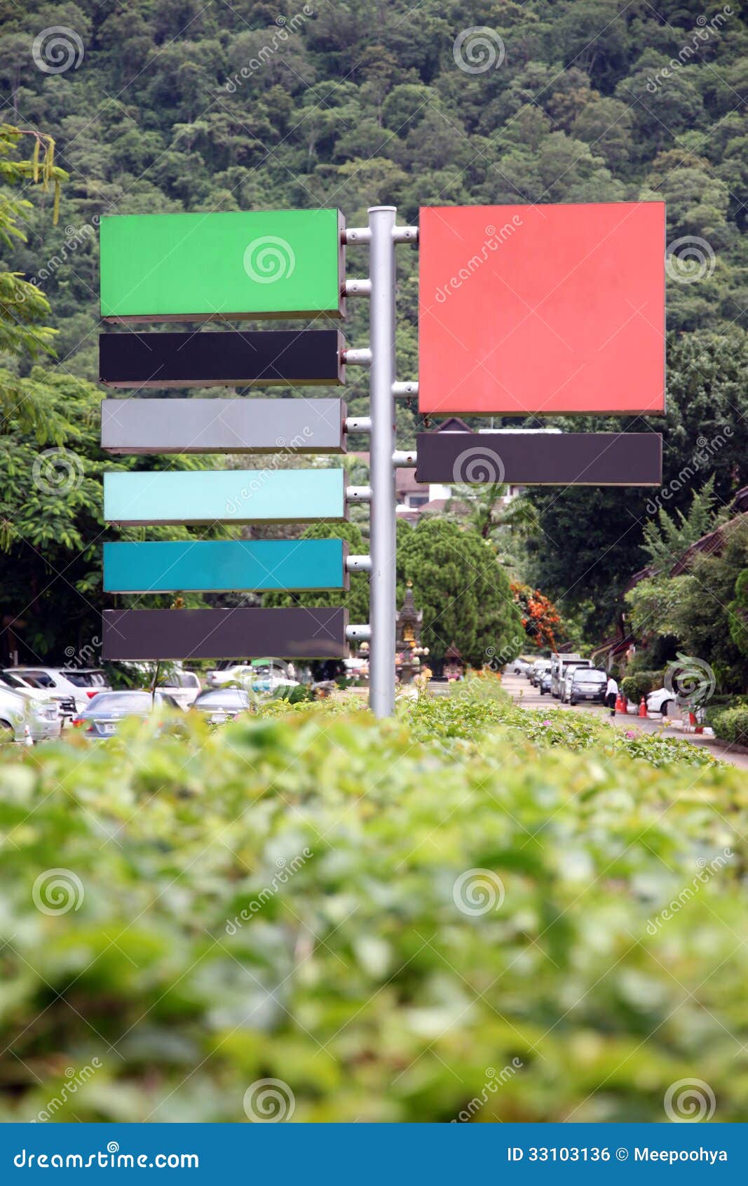 Sign board in the garden. stock photo. Image of nature - 33103136