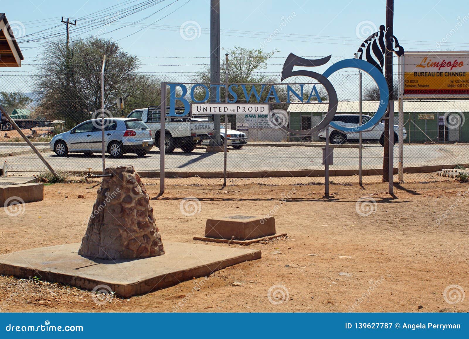 Botswana border post editorial photography. Image of border - 139627787