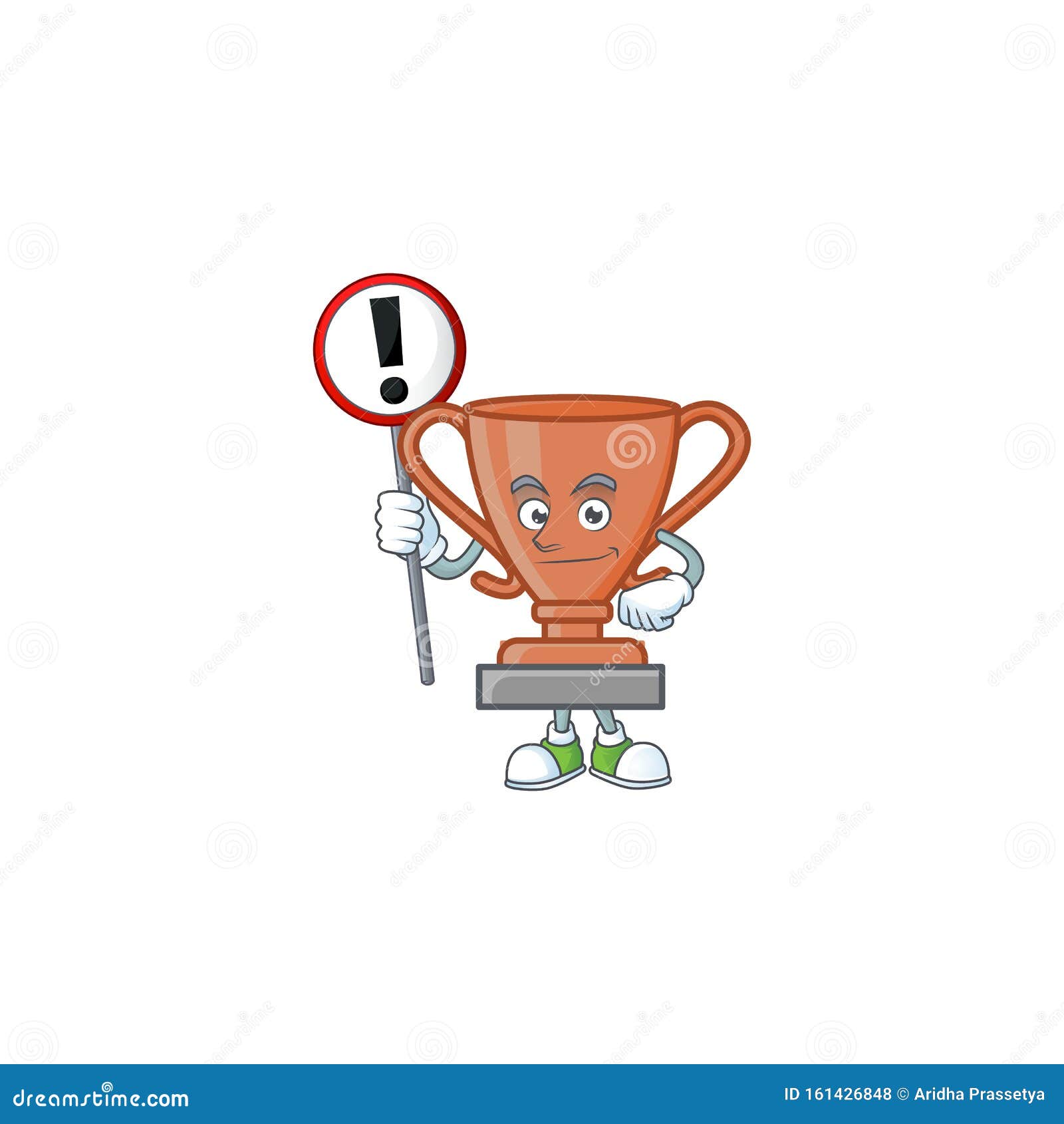 With Sign Bronze Trophy for the Third Winner. Stock Vector ...