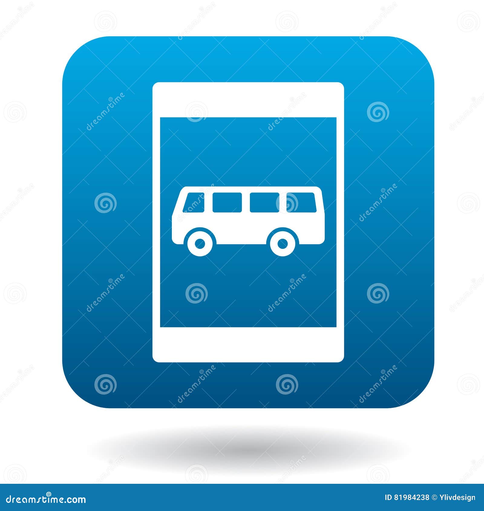 Sign Bus Stop Icon, Simple Style Stock Vector - Illustration of icon ...