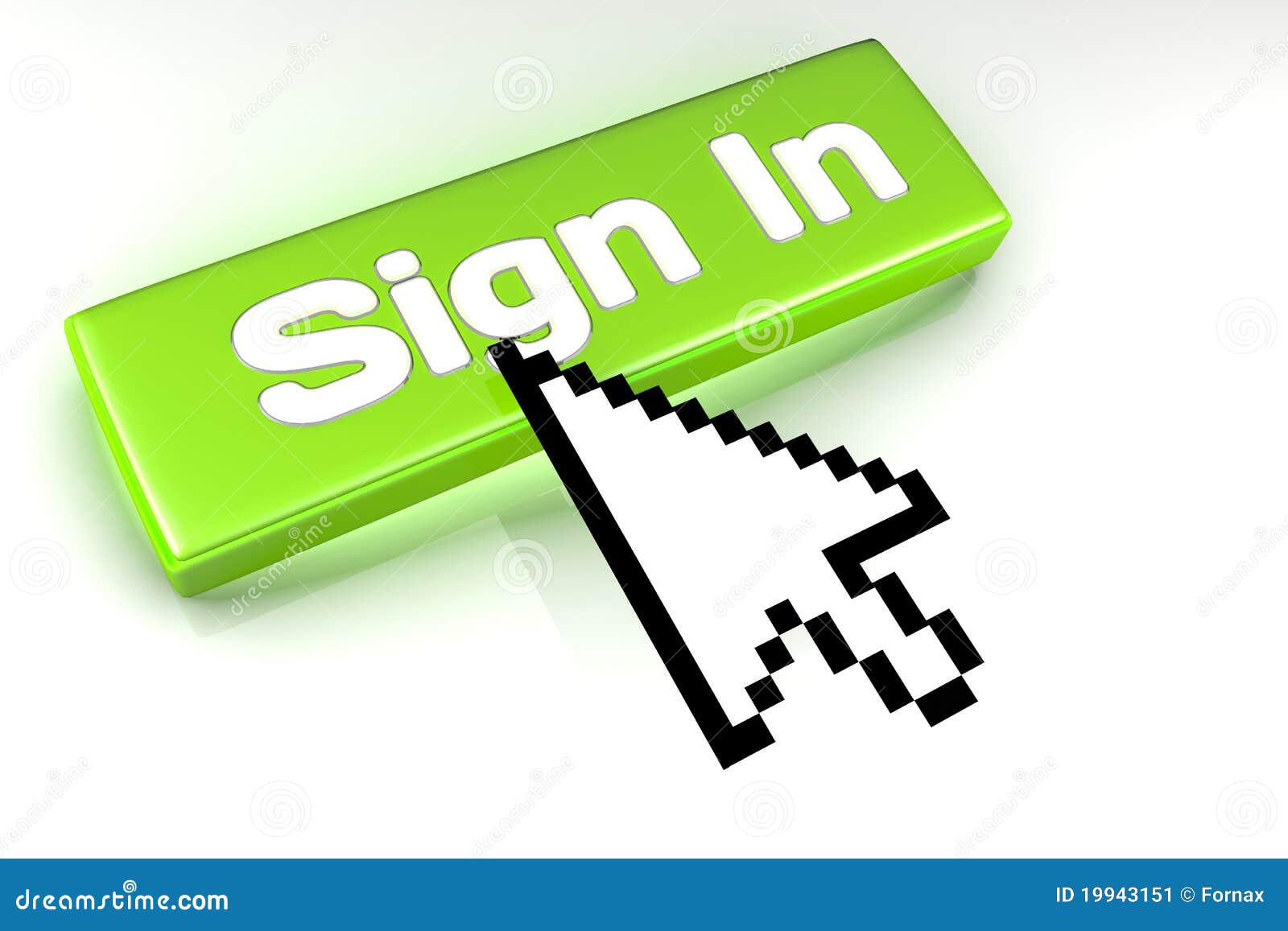 Sign in button stock illustration. Illustration of rendering - 19943151