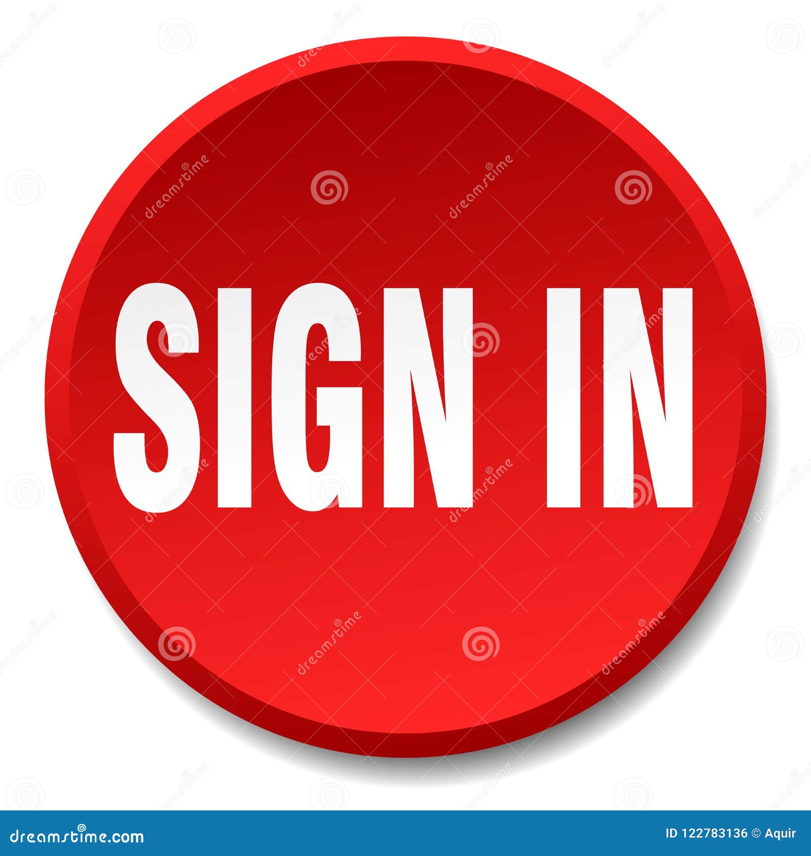 Sign in button stock vector. Illustration of button - 122783136