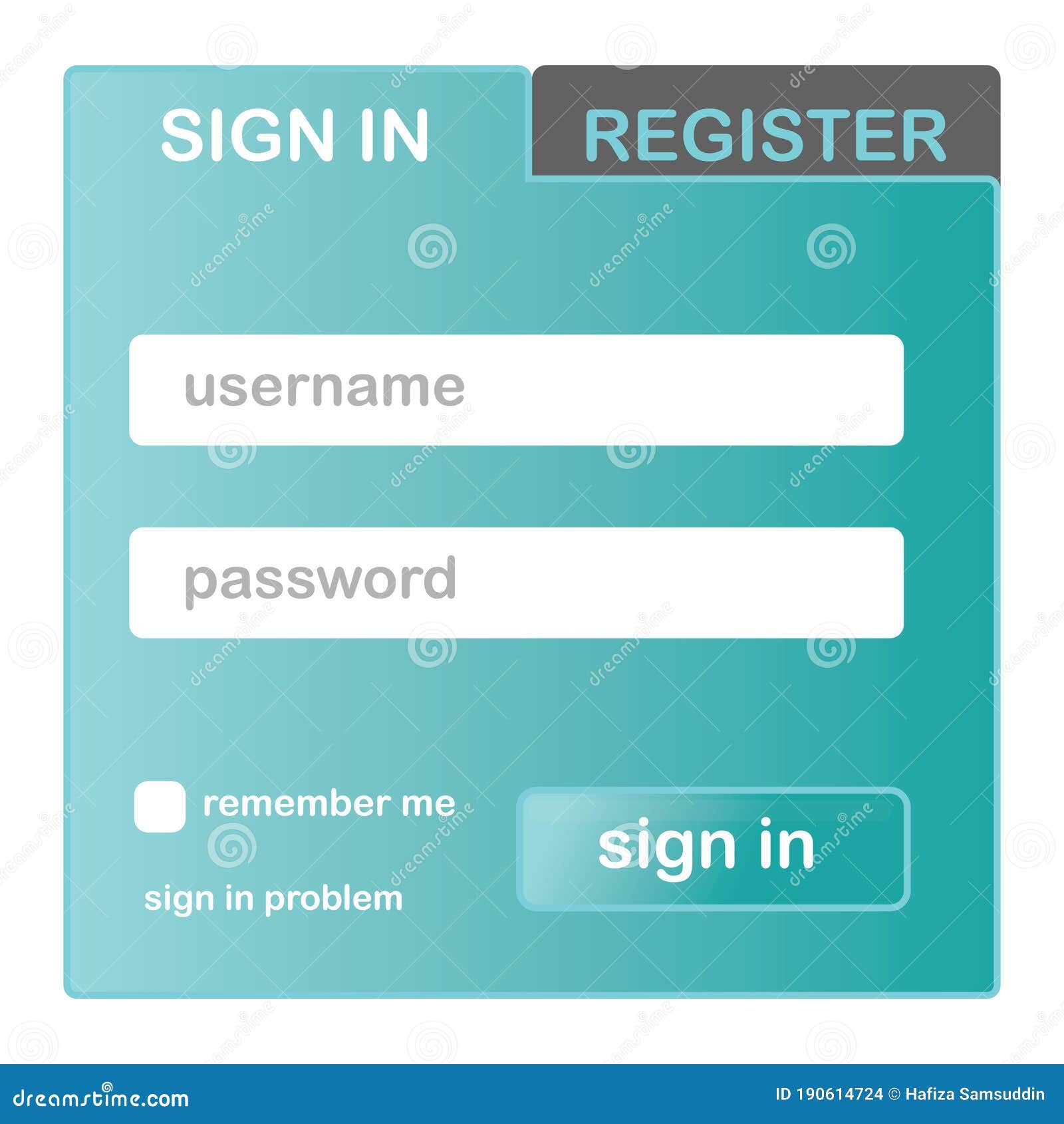 Sign in Button. Vector Illustration Decorative Design Stock Vector ...