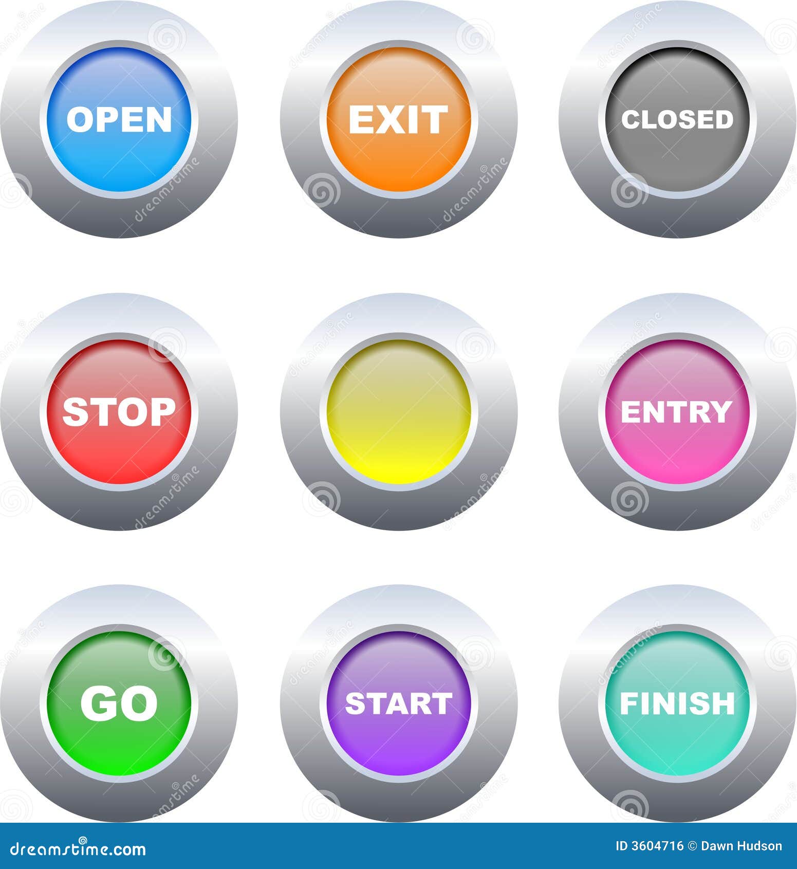 Sign buttons stock illustration. Illustration of closed - 3604716