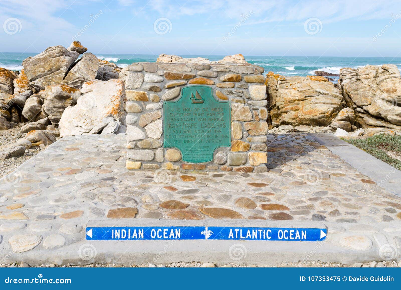 Cape Algulhas, the Southern Most Tip of South Africa Stock Image ...