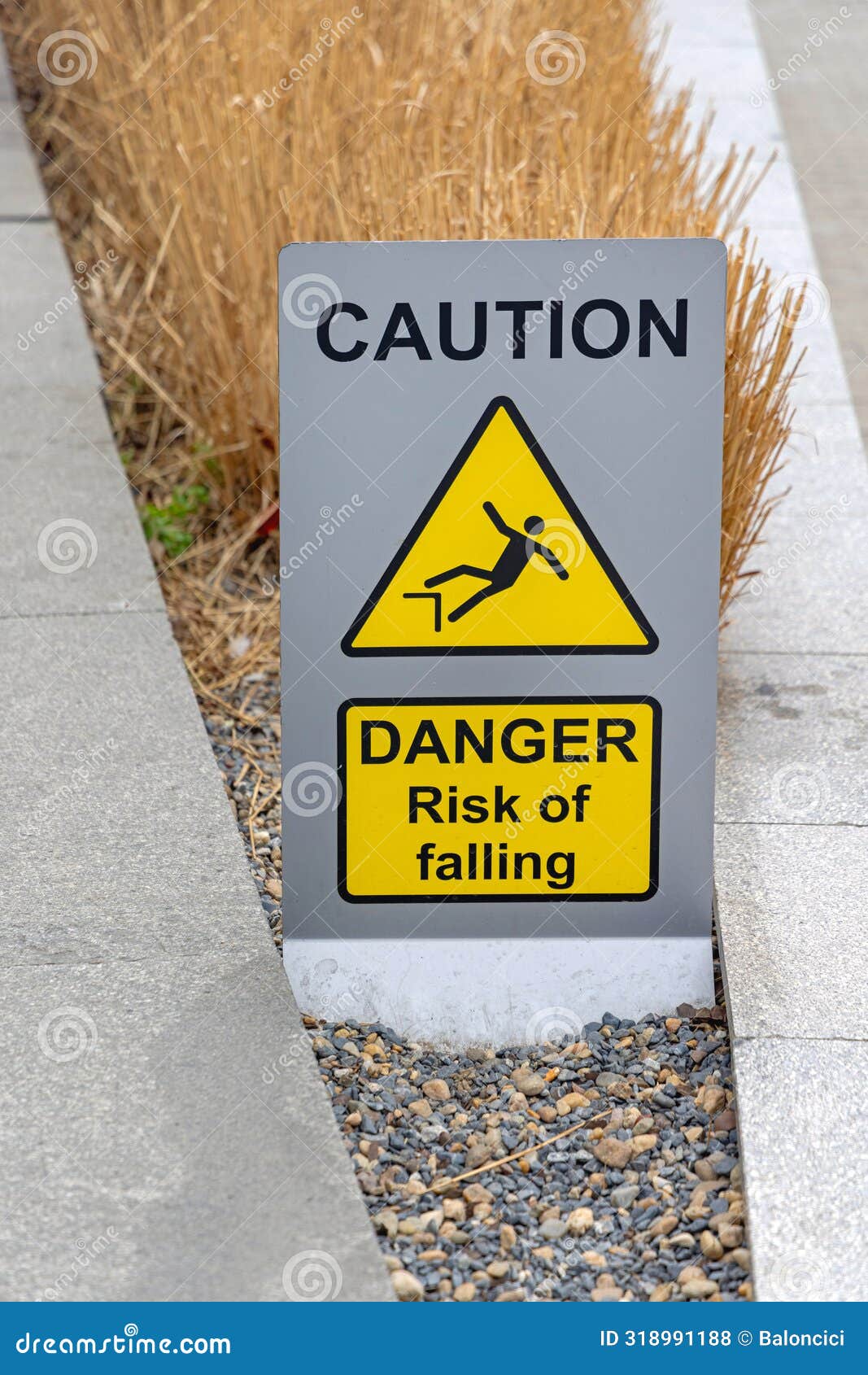 Sign Caution Danger stock photo. Image of caution, street - 318991188