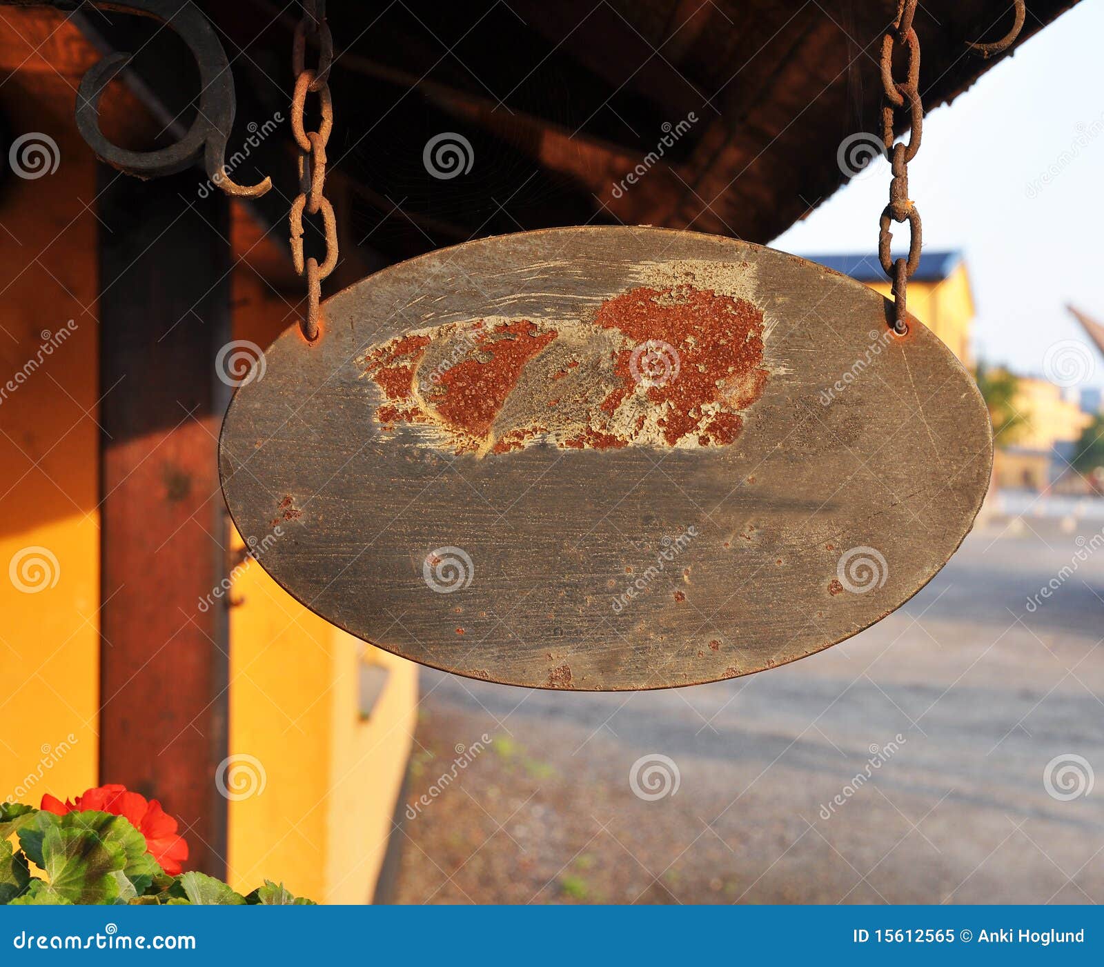 Sign in chains stock image. Image of hang, background - 15612565