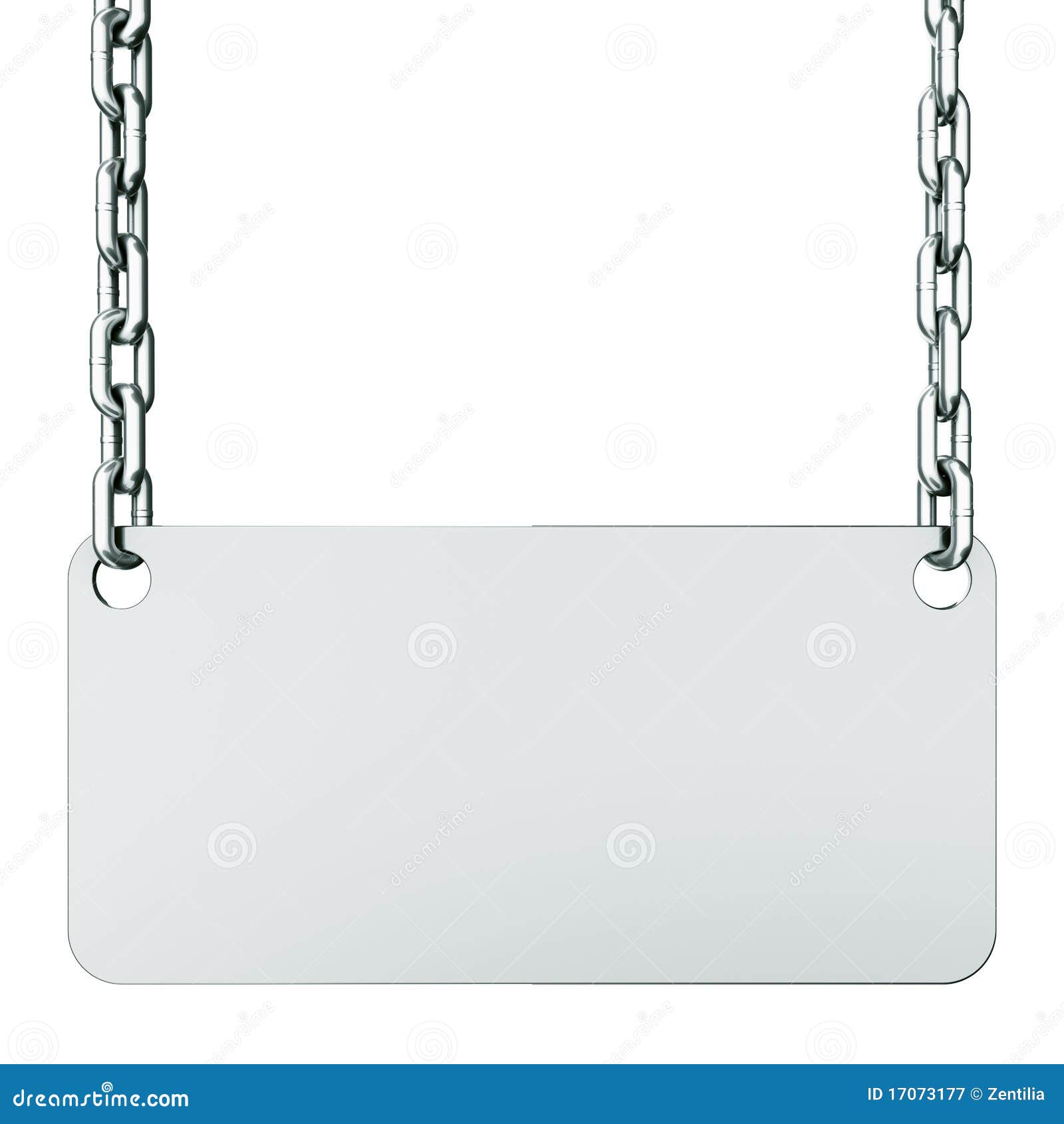 Sign with chains stock illustration. Illustration of isolated - 17073177