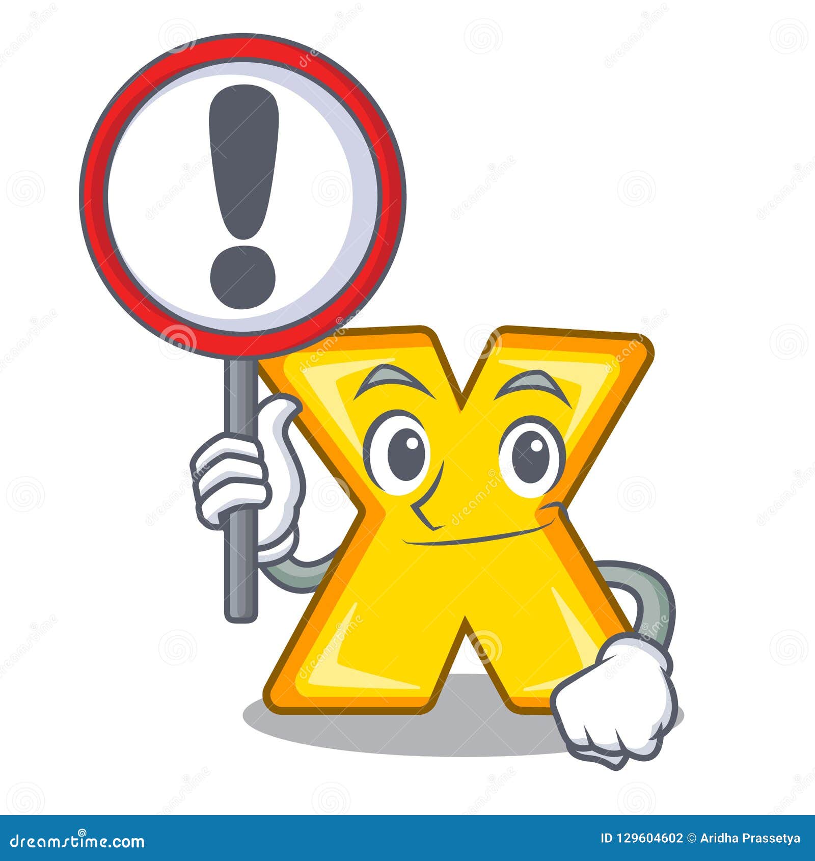 With Sign Character Cartoon Multiply Sign for Logo Stock Vector ...