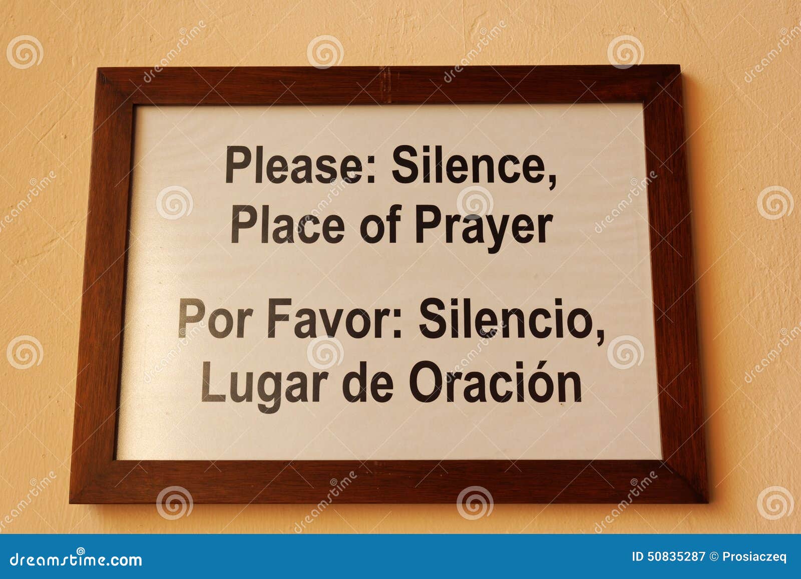 Sign in the church stock image. Image of basilica, religion - 50835287