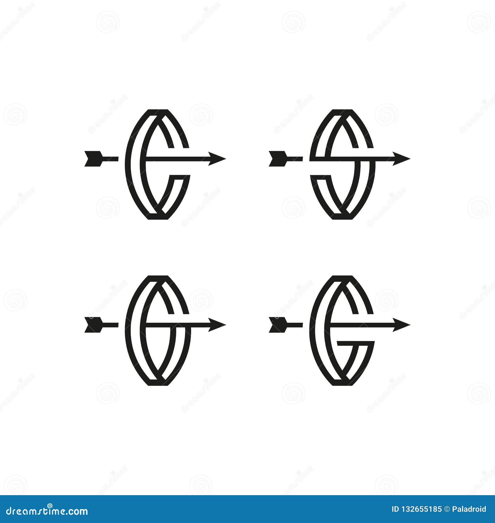 Set of Sign in Classic Style Stock Vector - Illustration of emblem ...