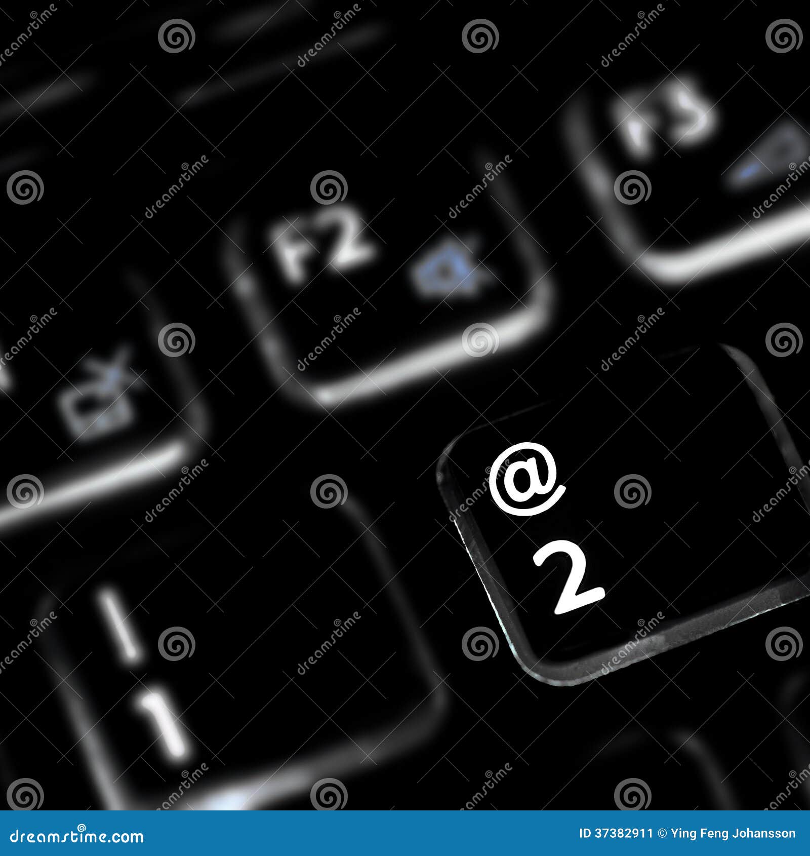 At sign stock image. Image of black, sign, keyboard, blue - 37382911