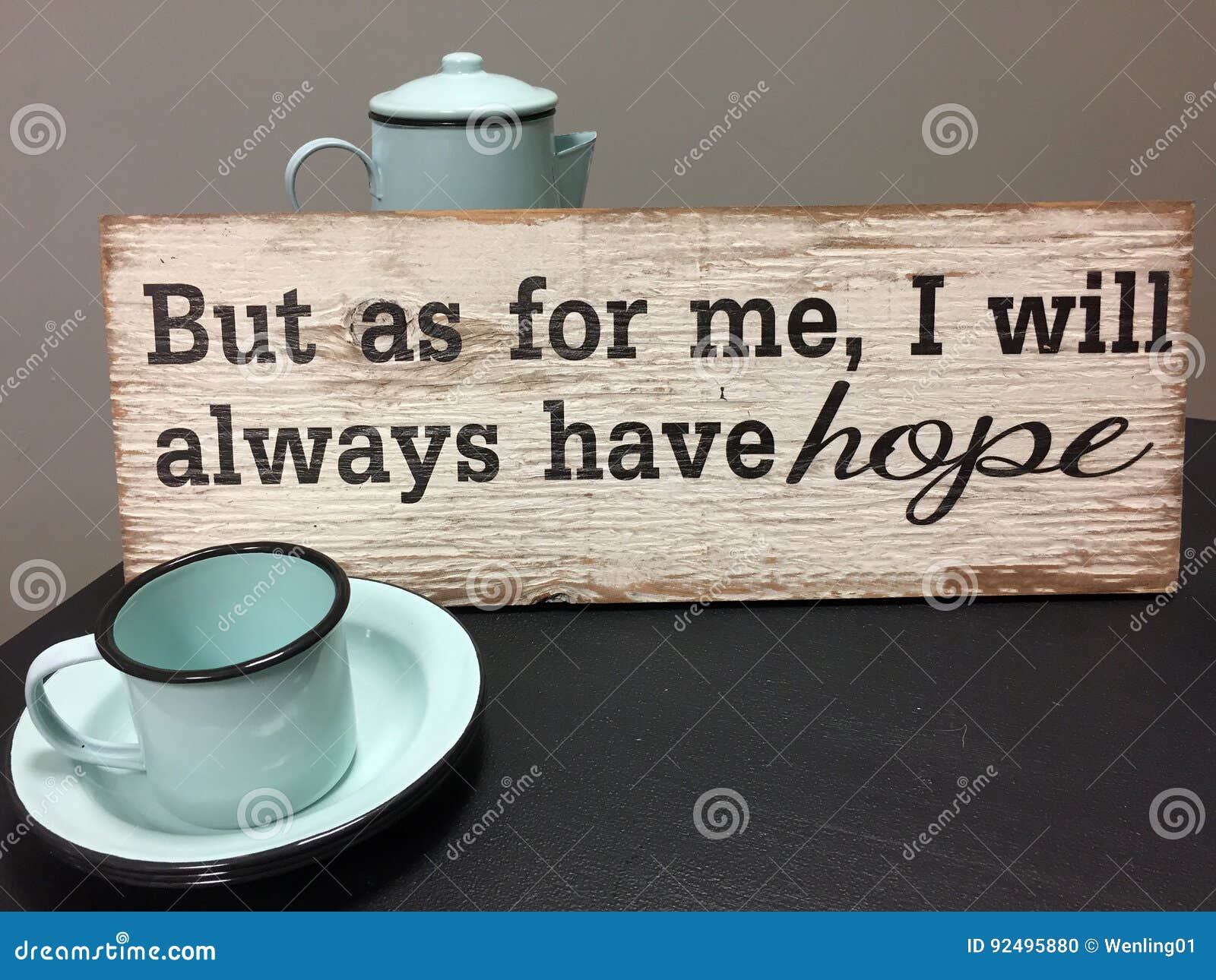 Hope sign for a coffee bar stock photo. Image of inspirational - 92495880