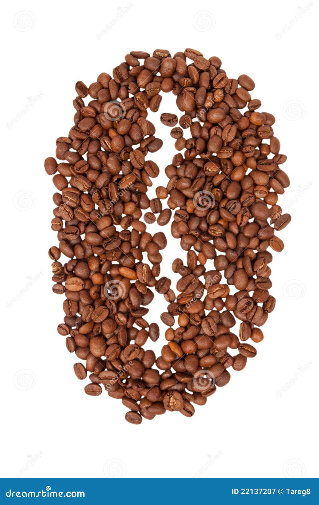 Sign Coffee Bean from Coffee Beans Isolated Stock Image - Image of icon ...