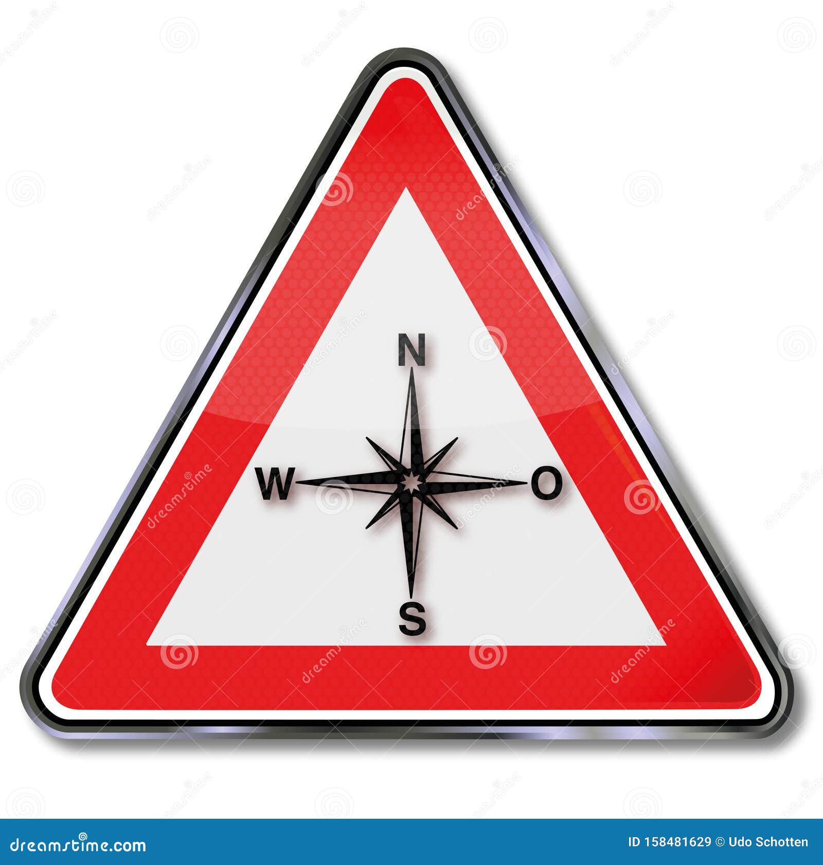 Sign Compass, Compass Rose, Indicating the Direction Stock Vector ...