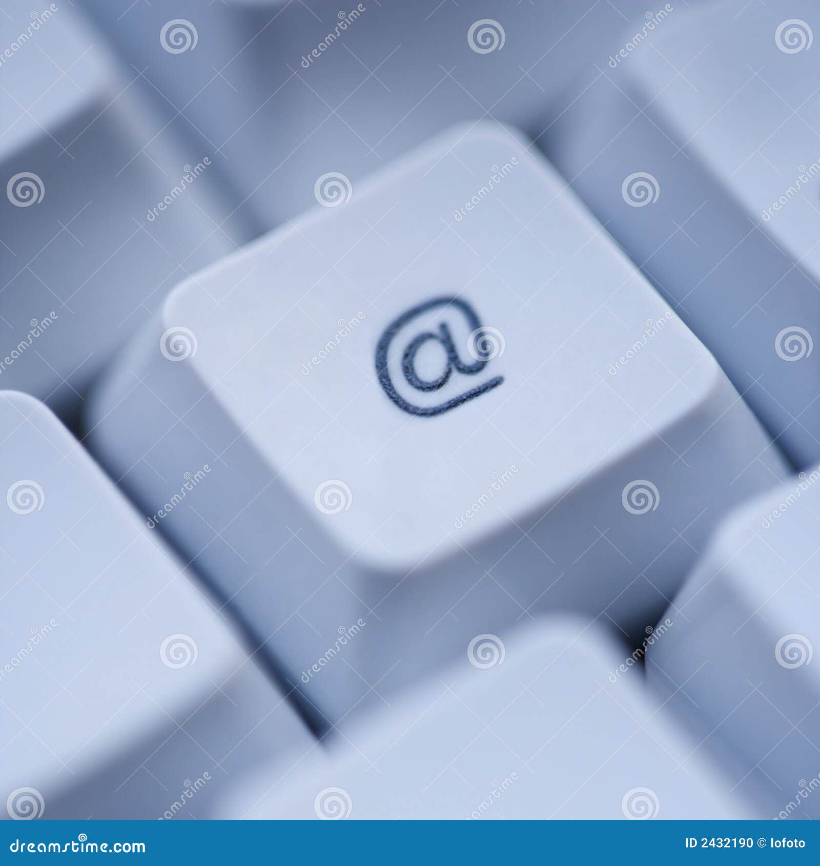 At sign computer key. stock photo. Image of connectivity - 2432190