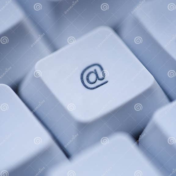 At sign computer key. stock photo. Image of connectivity - 2432190