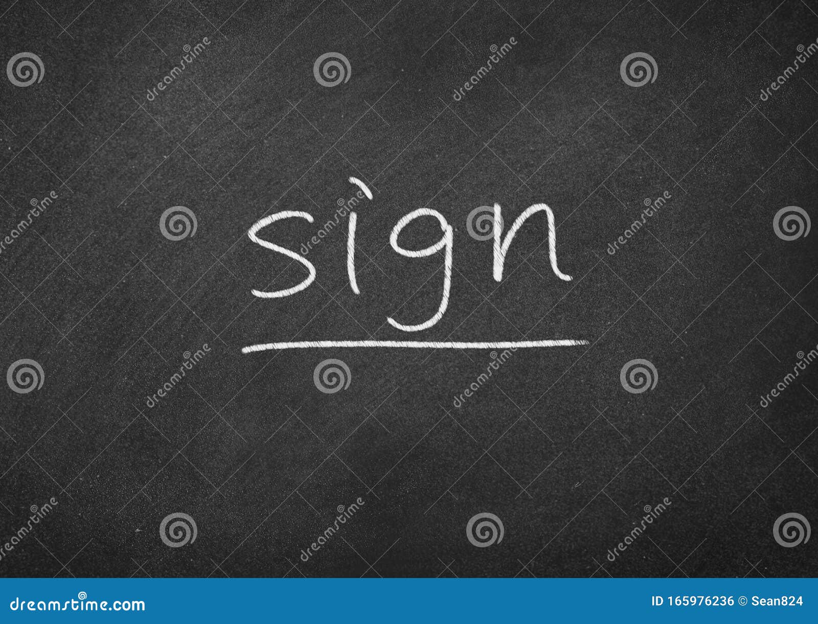 Sign stock photo. Image of concept, word, chalk, background - 165976236