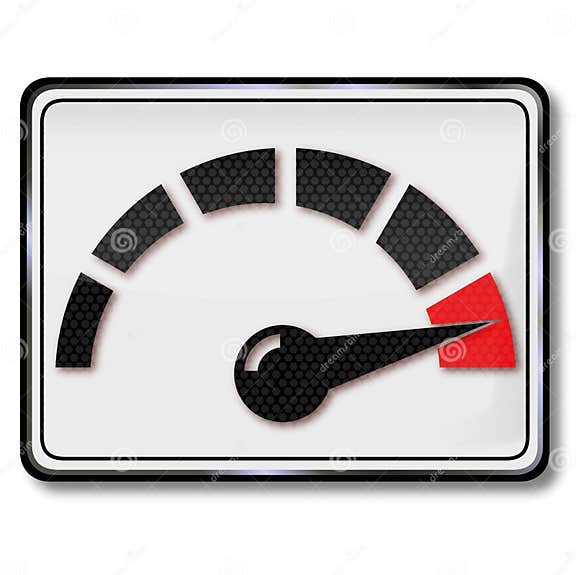 Consumption Indicator and Tachometer Stock Vector - Illustration of ...