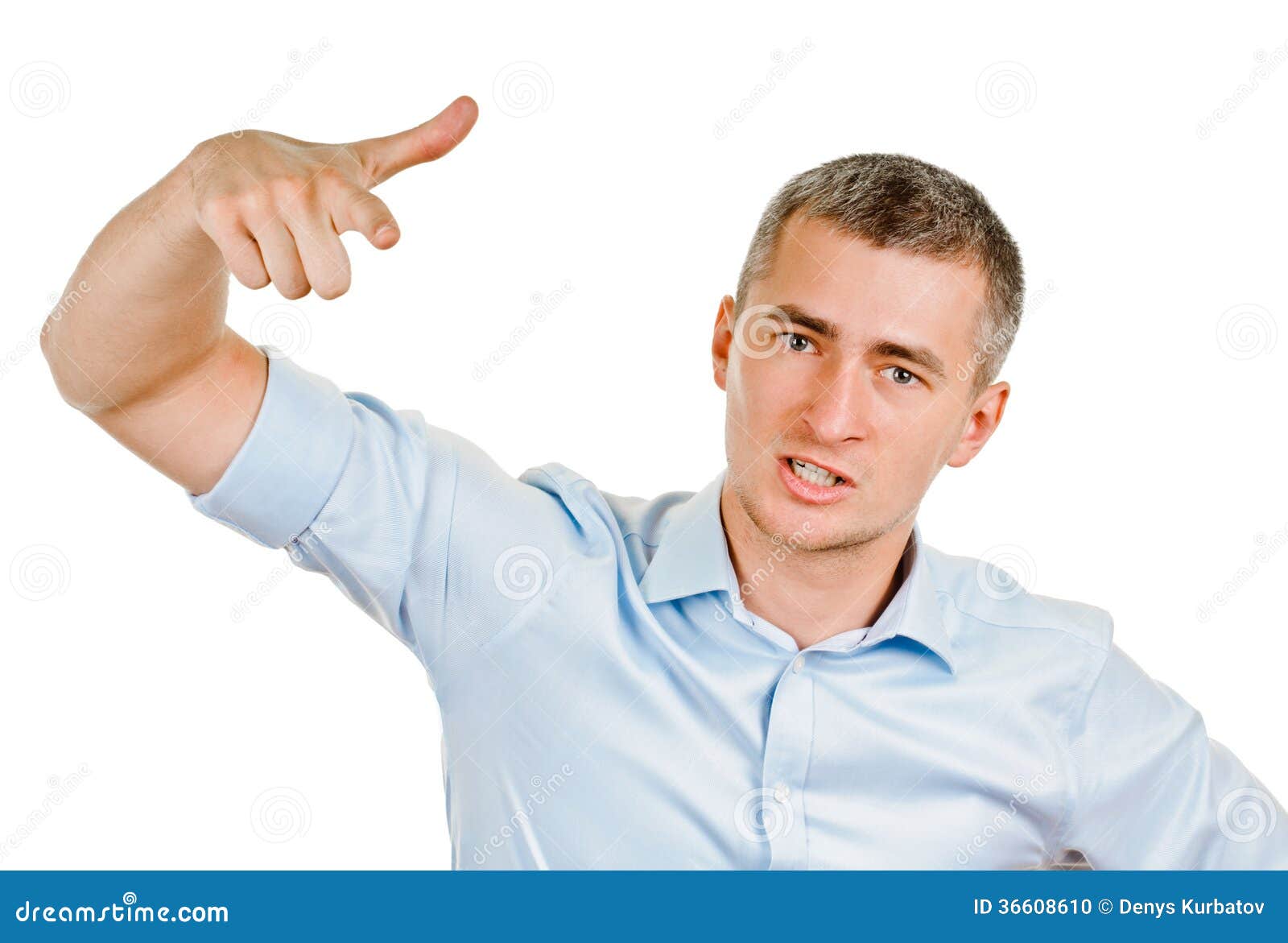Man Pointing His Finger at You Stock Photo - Image of cute, isolated ...