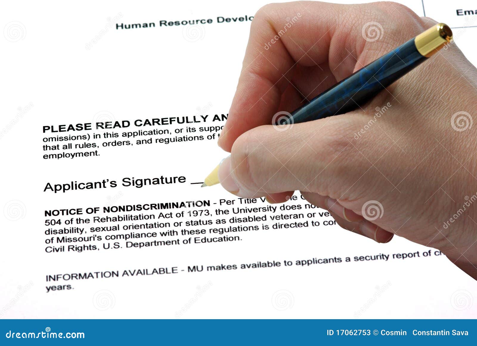Sign on contract stock image. Image of account, documents - 17062753
