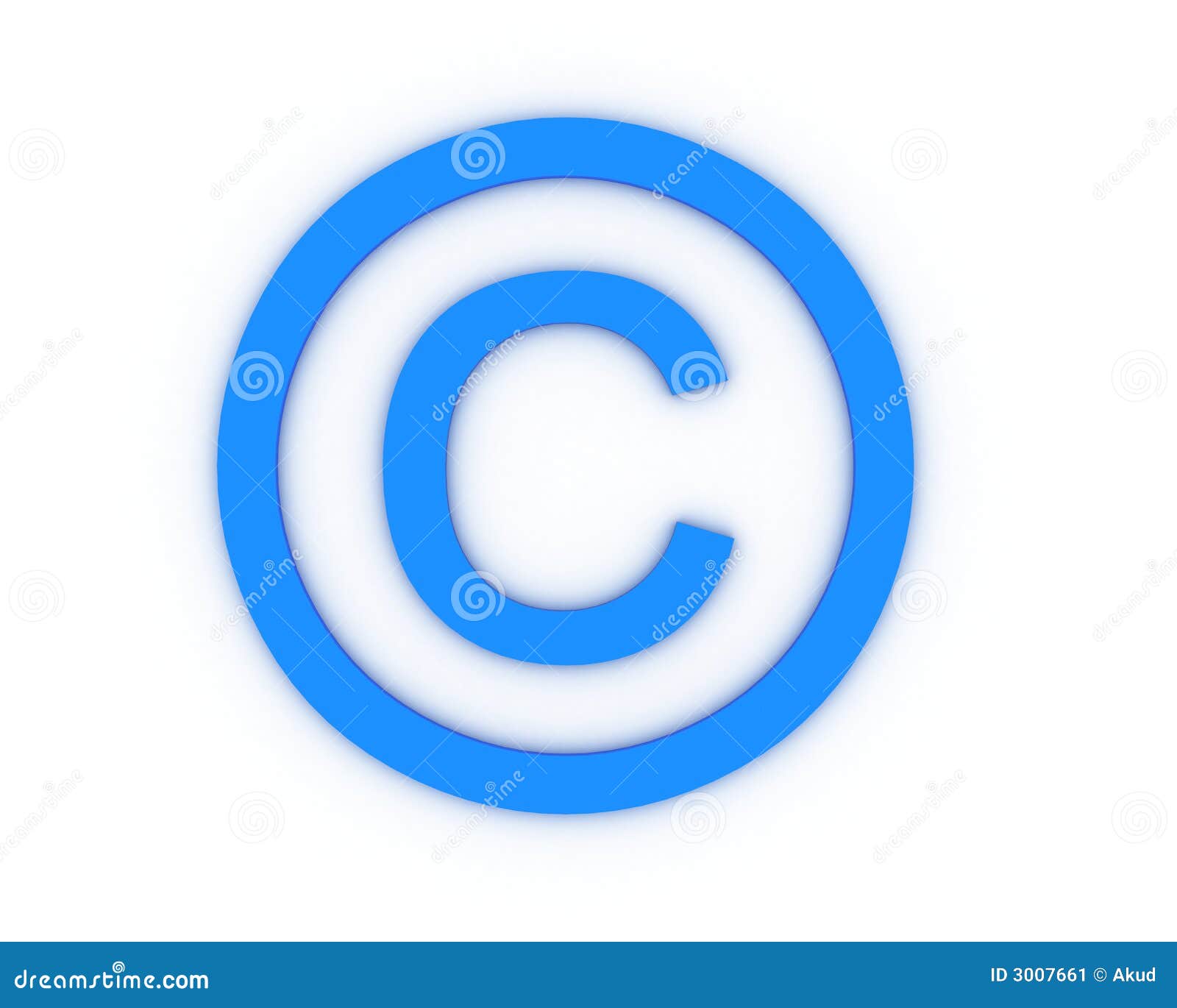 Sign of copyright stock illustration. Illustration of isolated - 3007661