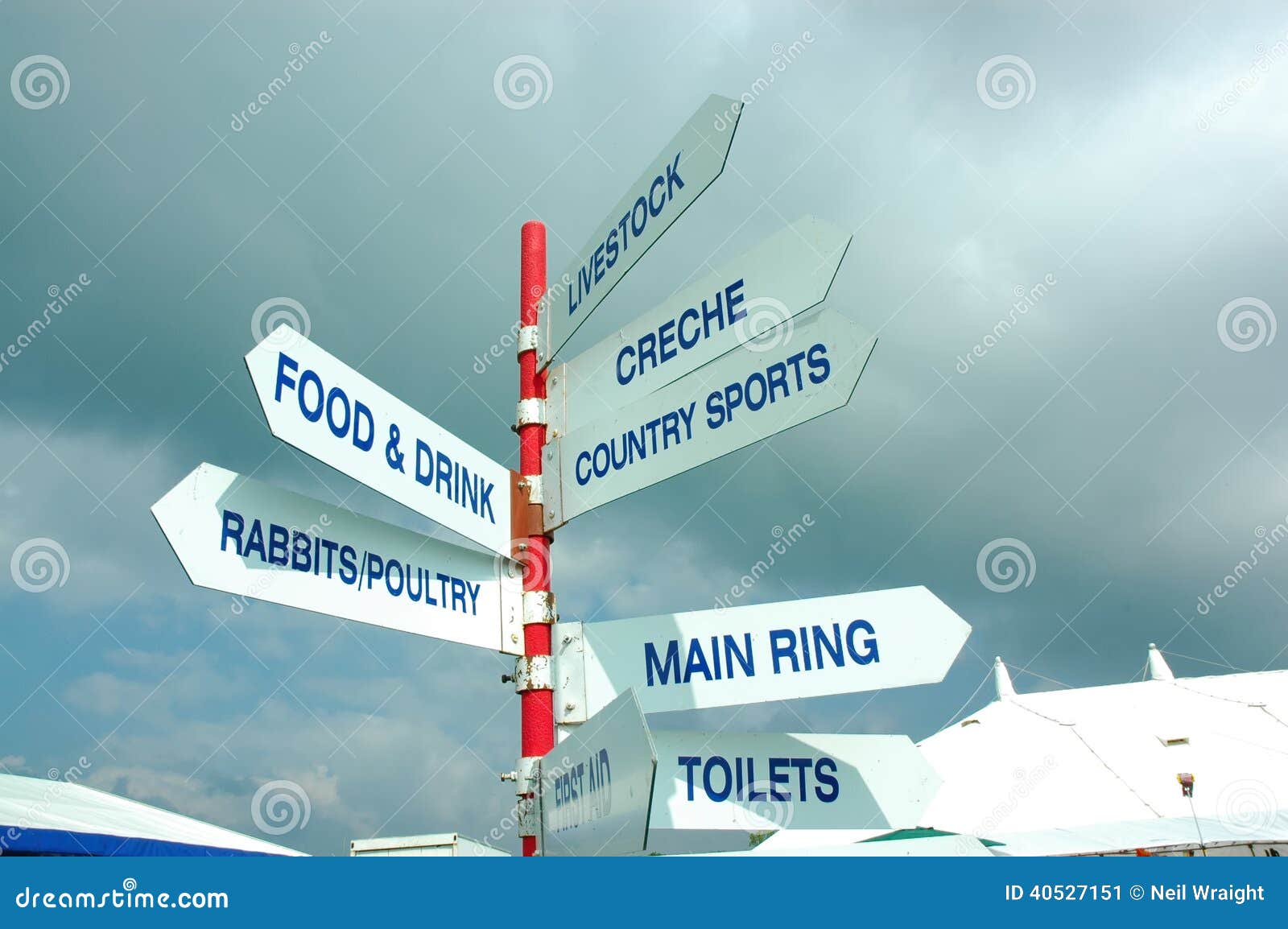 Sign at a country event stock image. Image of creche - 40527151