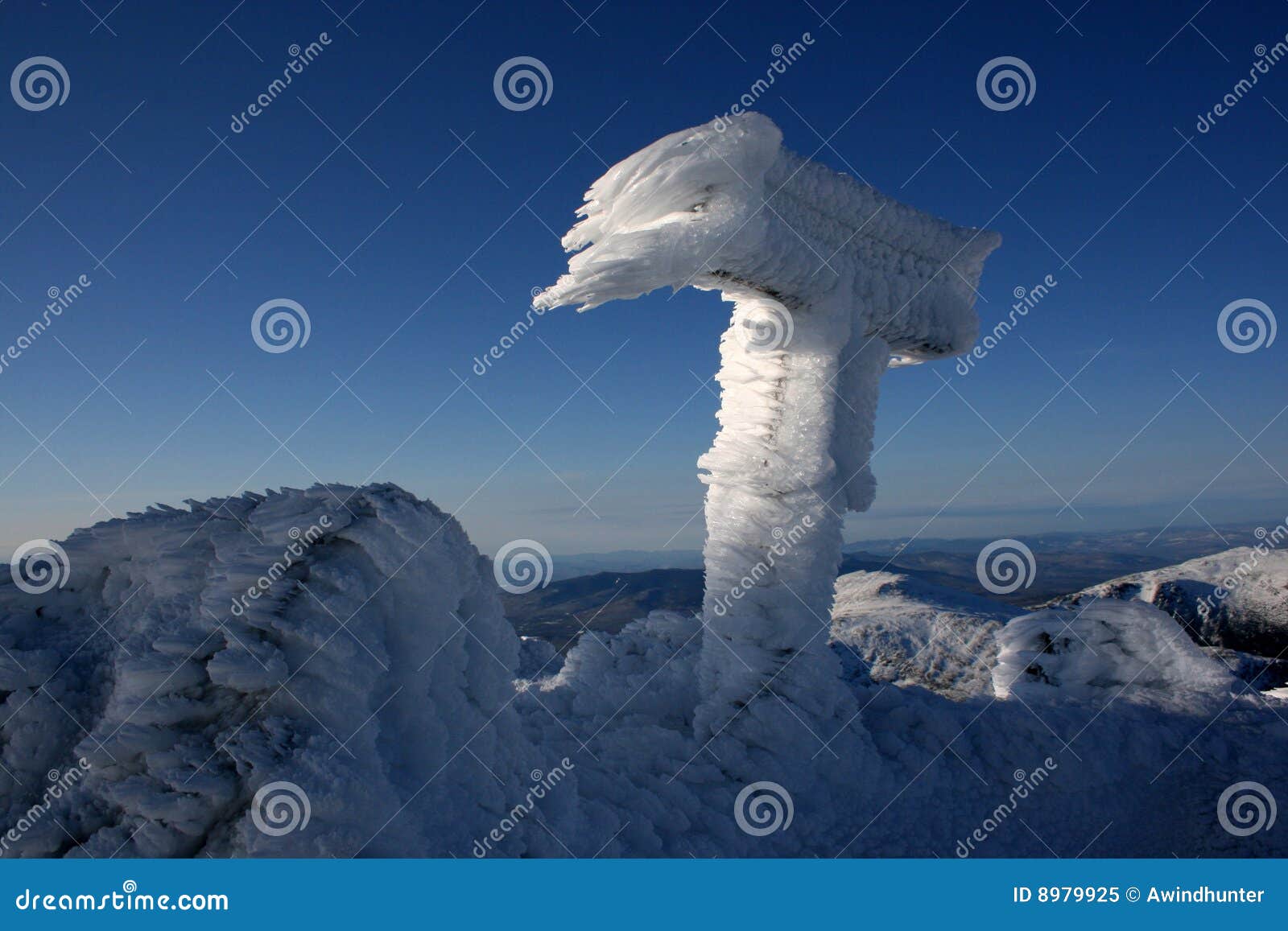 Sign covered with rime ice stock image. Image of outdoors - 8979925