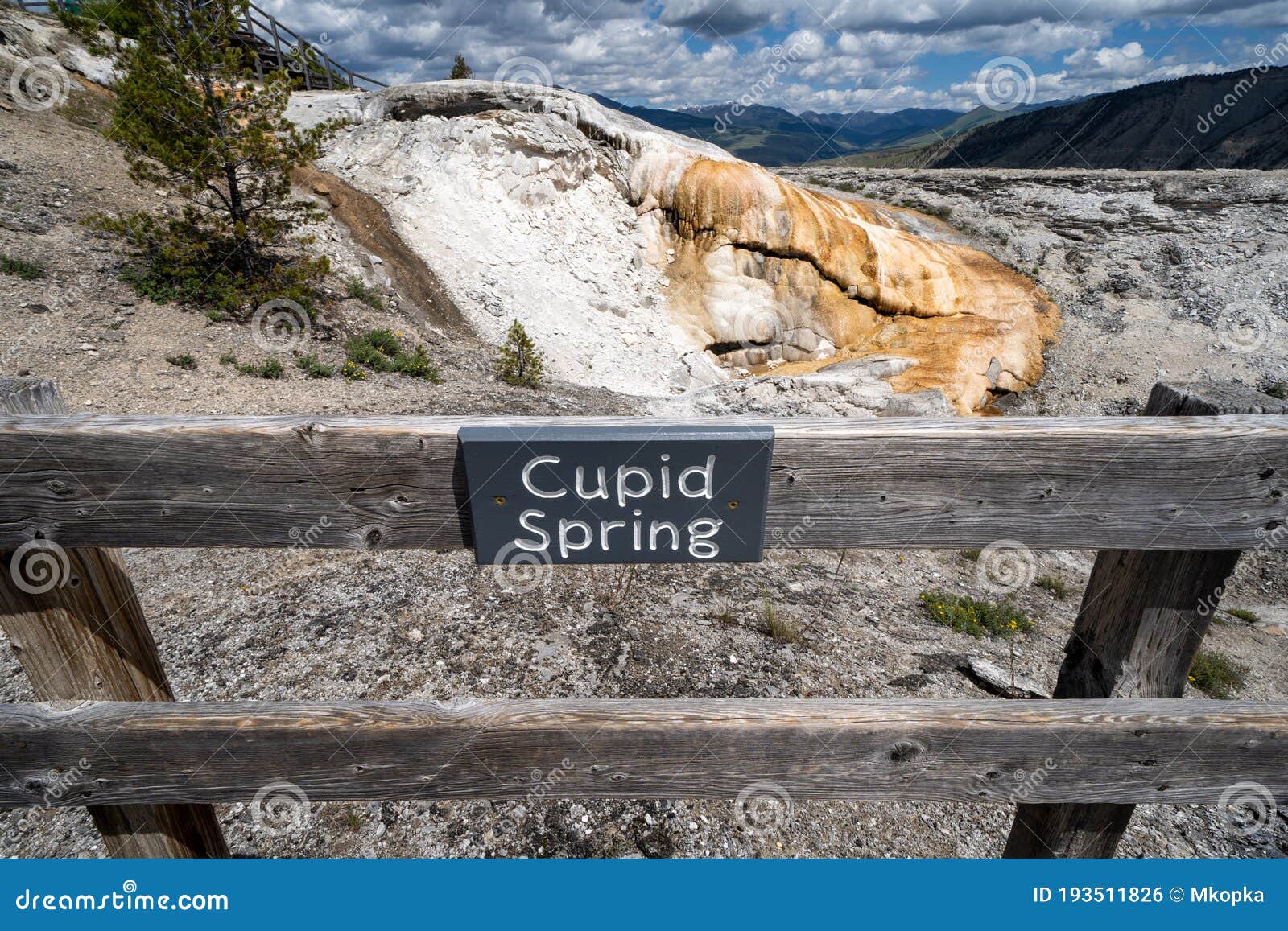 Cupid Spring, A Hot Spring Geothermal Feature In The Upper Terraces In ...