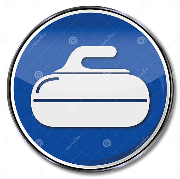 Sign curling stock vector. Illustration of curling, precision - 107032499