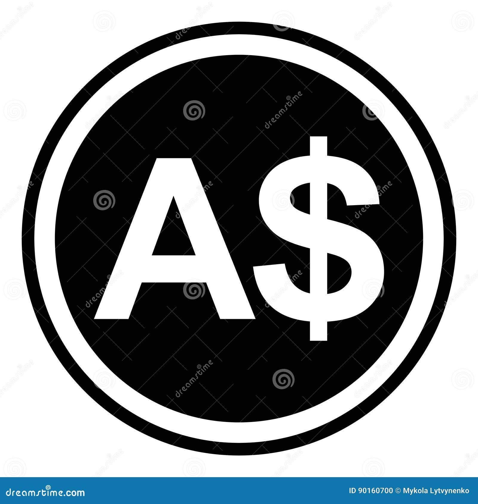 Sign Currency Australia Australian Dollar Vector Stock Vector ...
