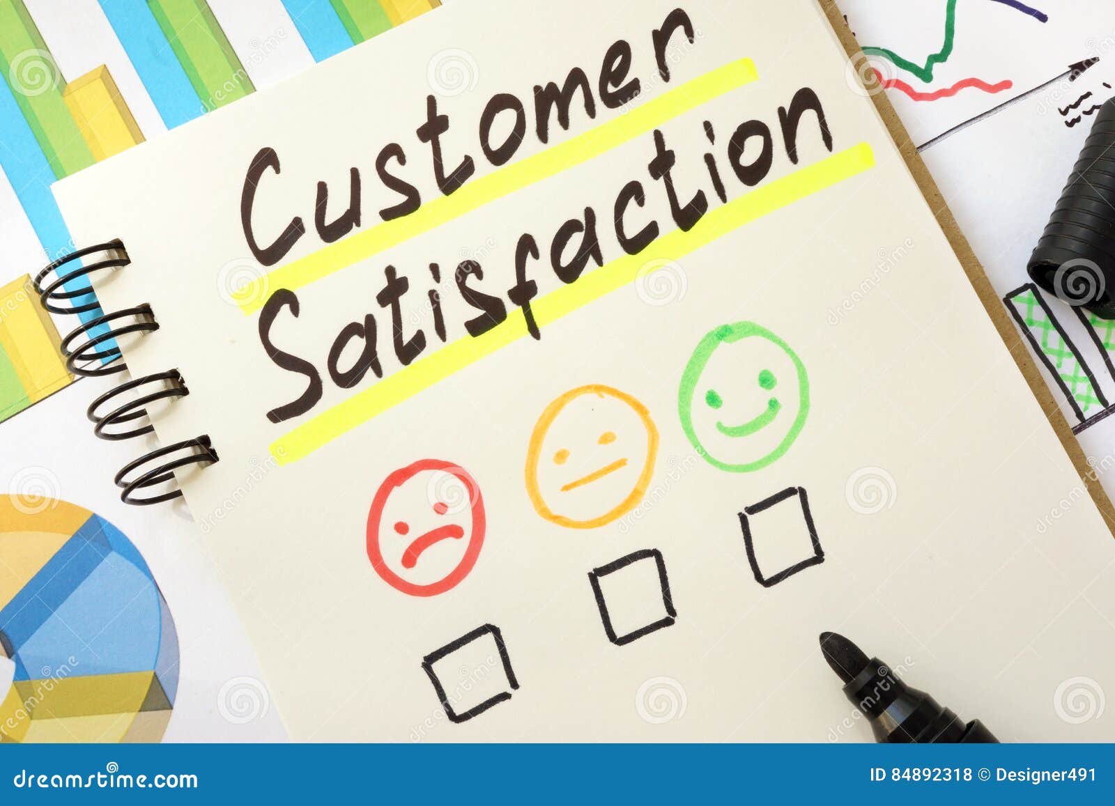Sign Customer Satisfaction. Stock Photo - Image of support ...