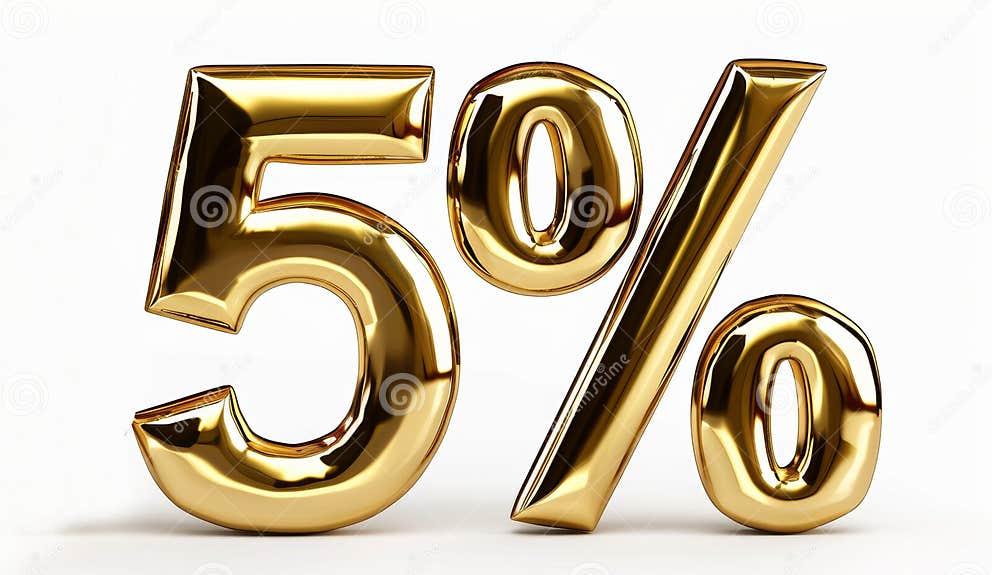 5 sign stock illustration. Illustration of percentage - 352158911