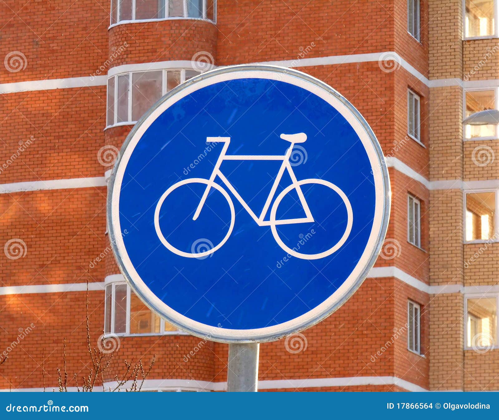 The sign of a cycle track stock photo. Image of sign - 17866564