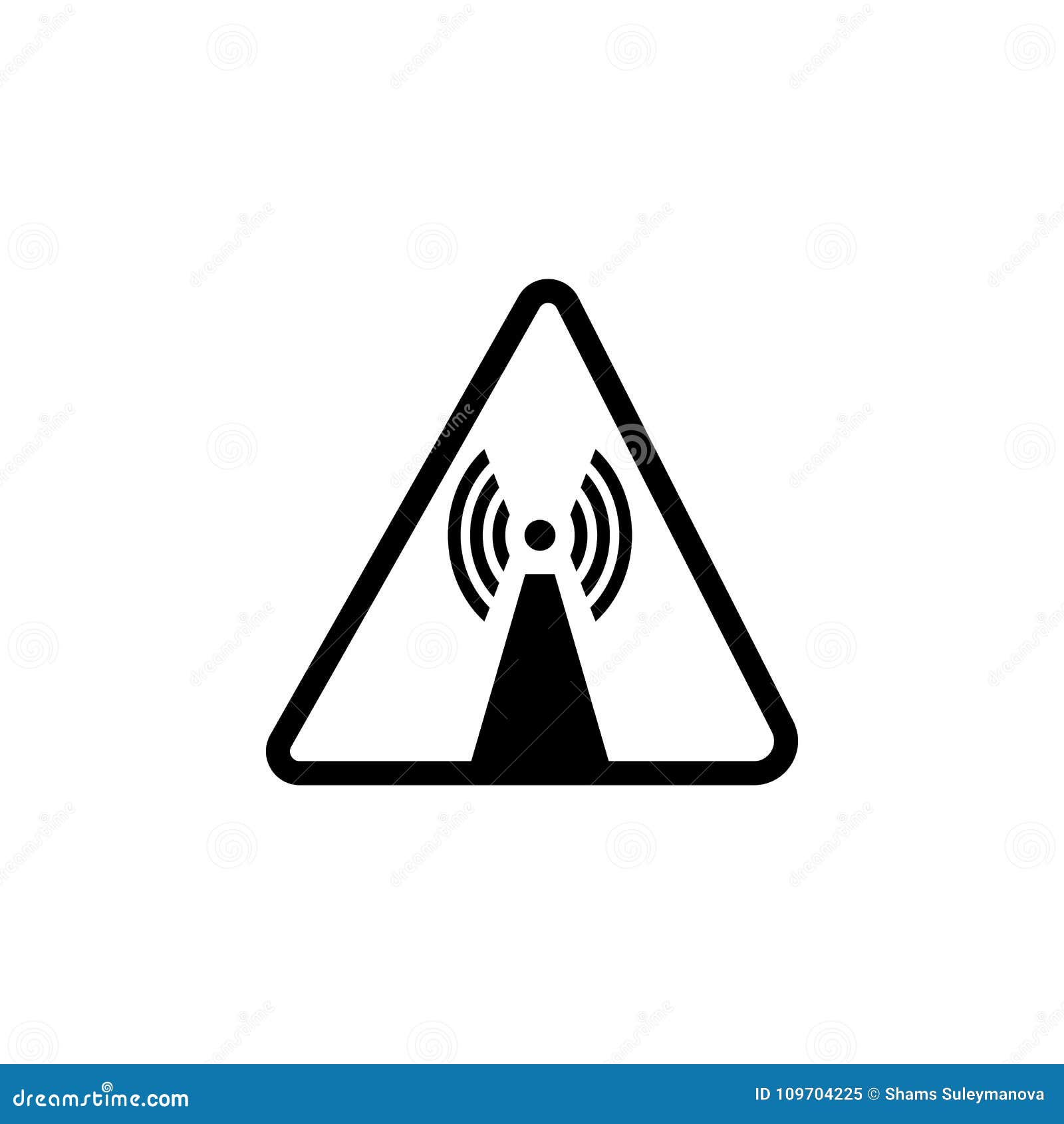 Sign Danger Radiation Icon. Element of Warning for Mobile Concept and ...