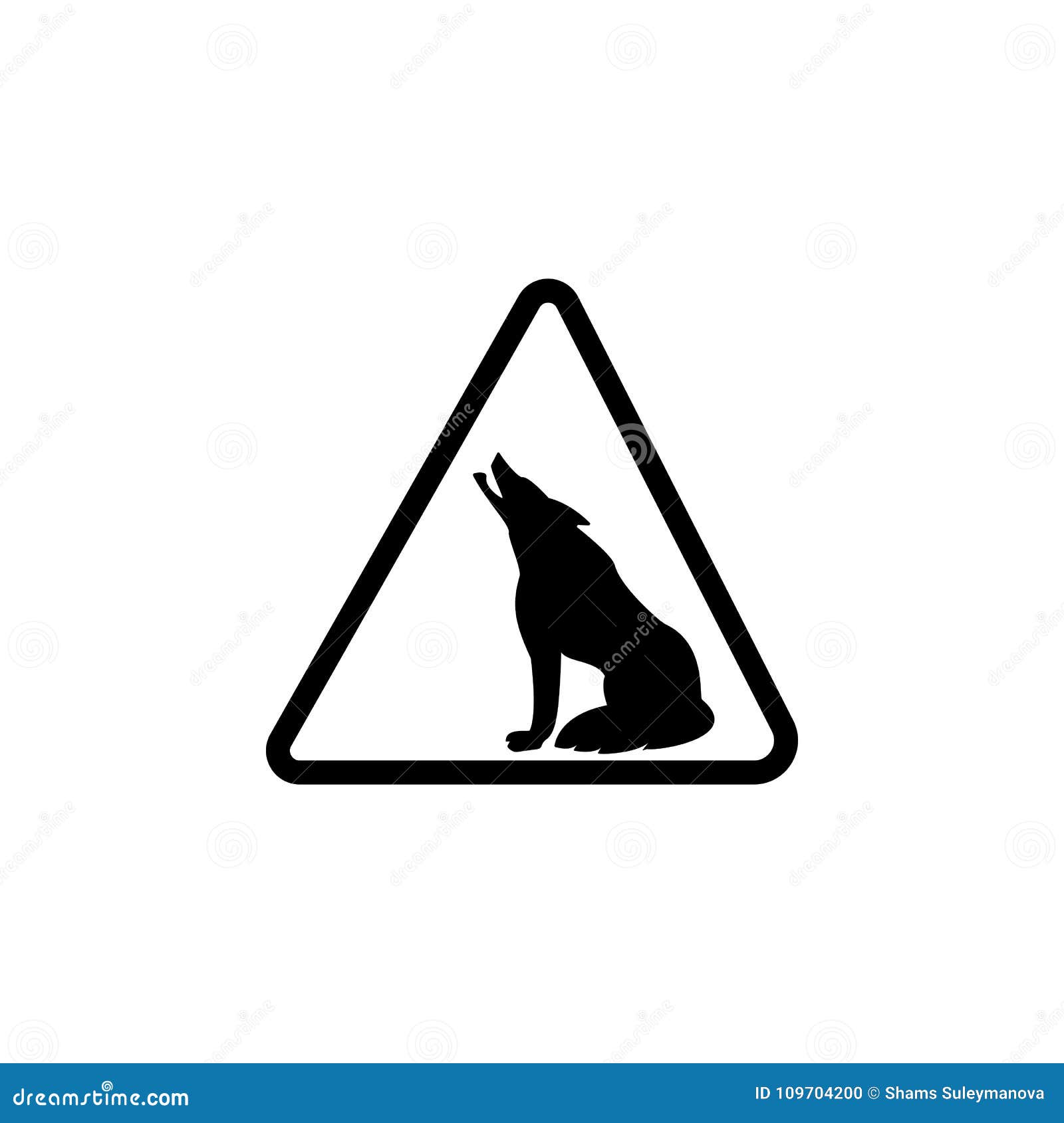 Sign Danger Wolves Icon. Element of Warning for Mobile Concept and Web ...