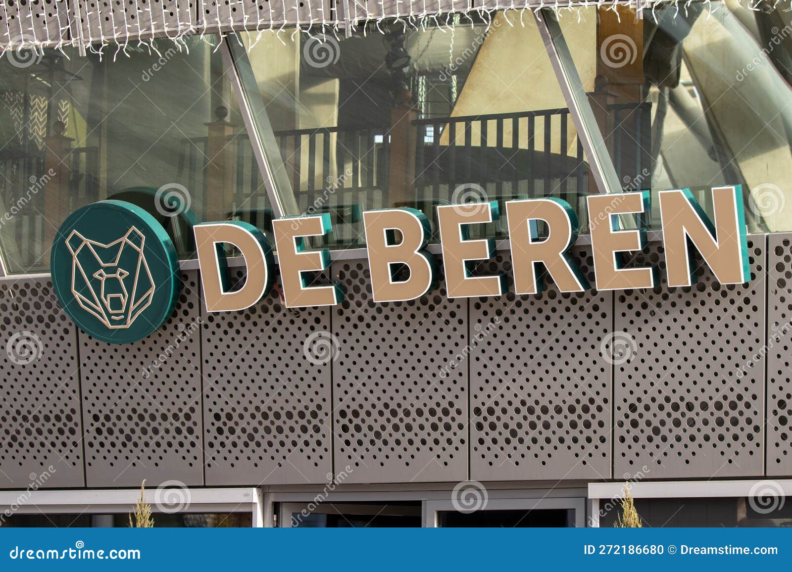 Sign De Beren Logo on the Restaurant Editorial Image - Image of signage ...
