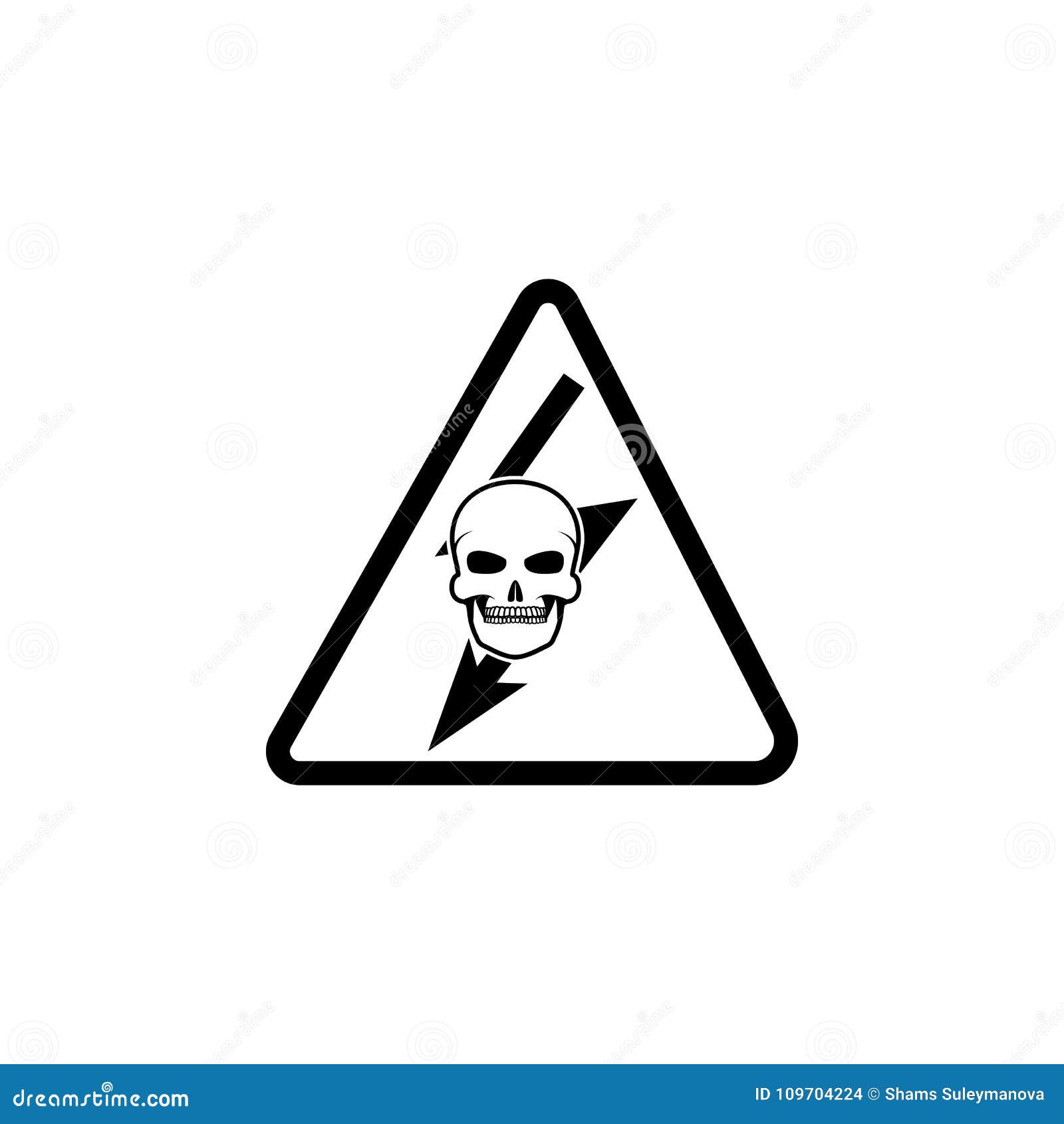 Sign Deadly Danger Icon. Element of Warning for Mobile Concept and Web ...