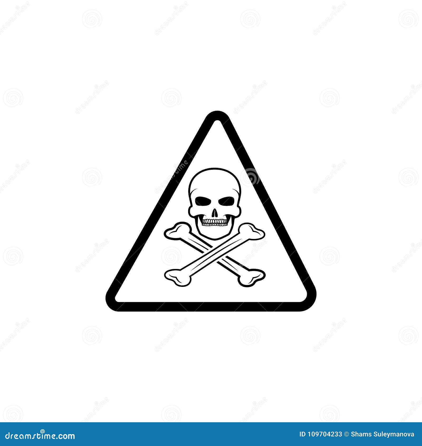Sign Deadly Danger Icon. Element of Warning for Mobile Concept and Web ...