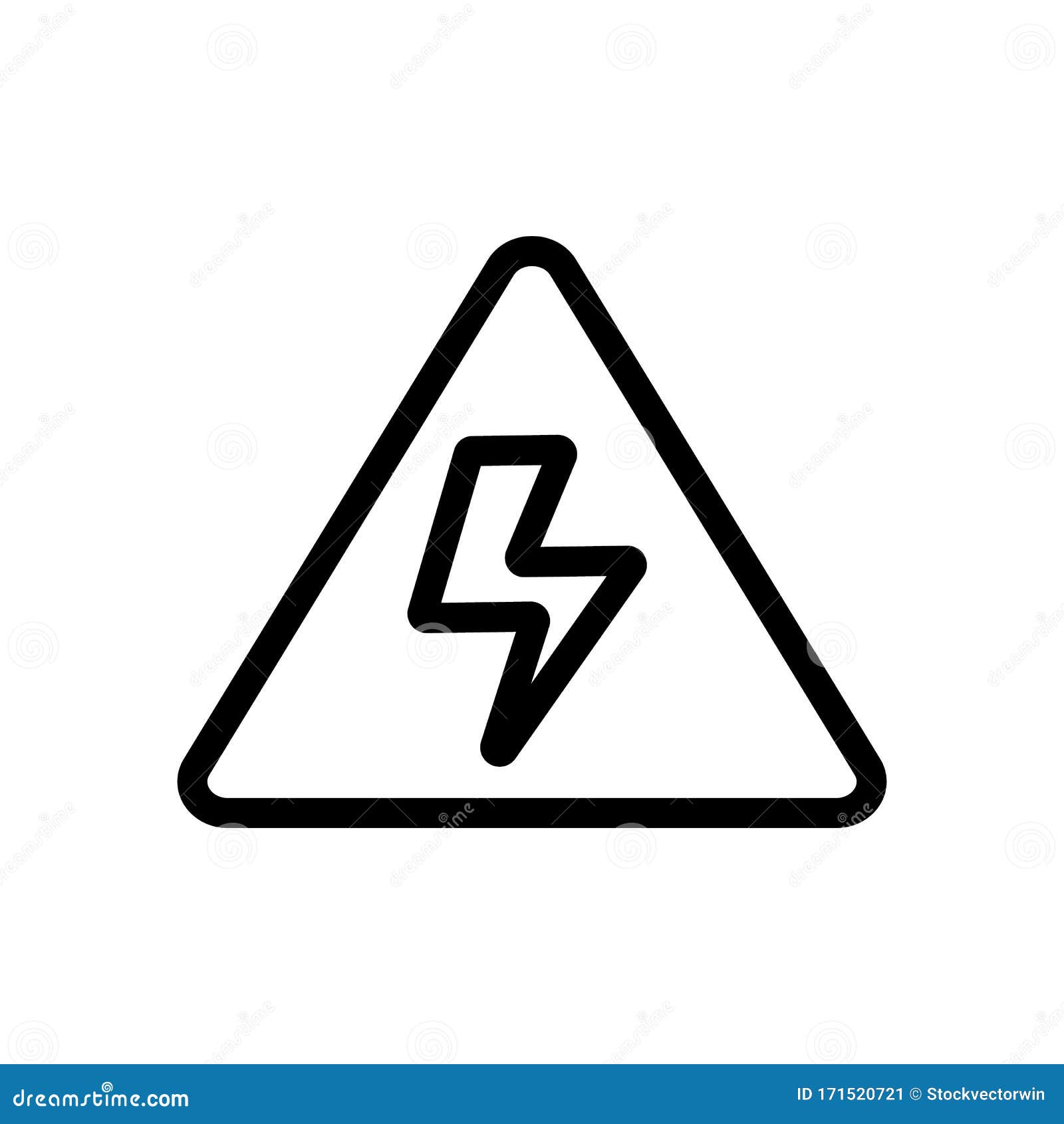 Sign of Defeat by the Current Icon Vector. Isolated Contour Symbol ...