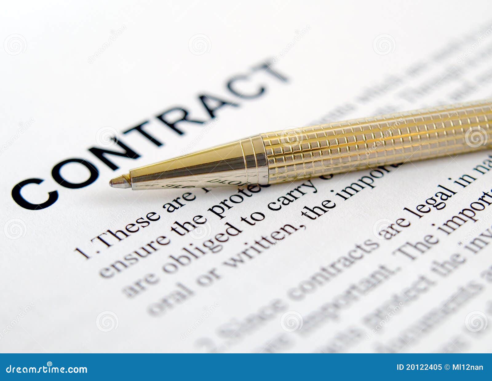 Sign del contratto. immagine stock. Immagine di gestione - 20122405