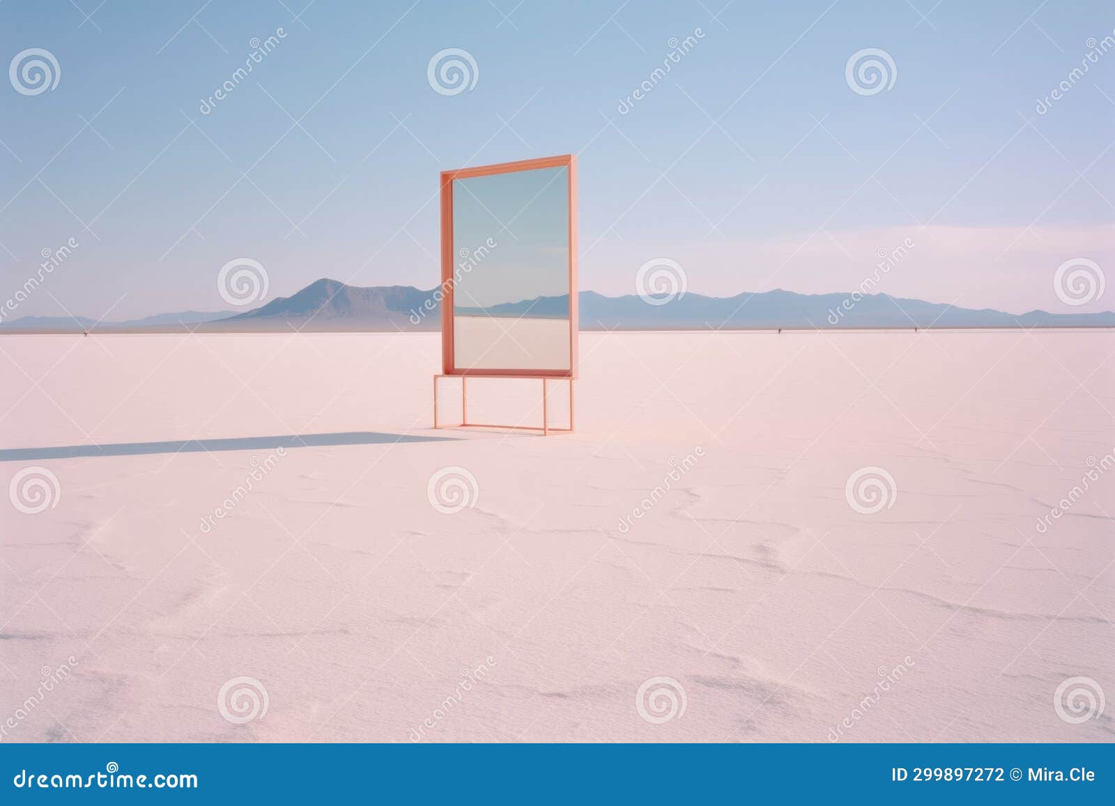 A Sign in the Desert Created with Generative AI Technology Stock ...