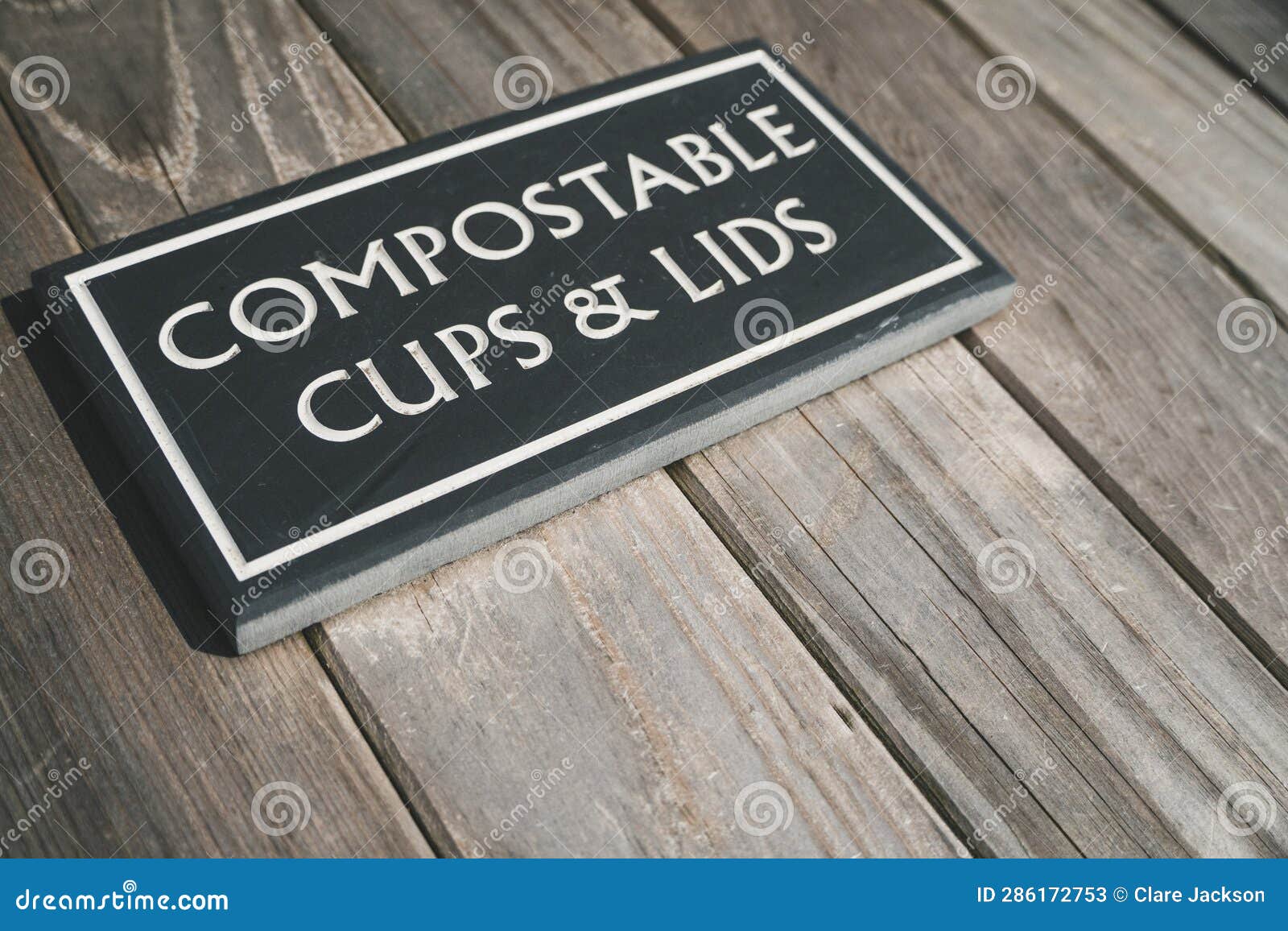 A Recycling Bin for Compostable Coffe Cups and Lids Stock Image - Image ...