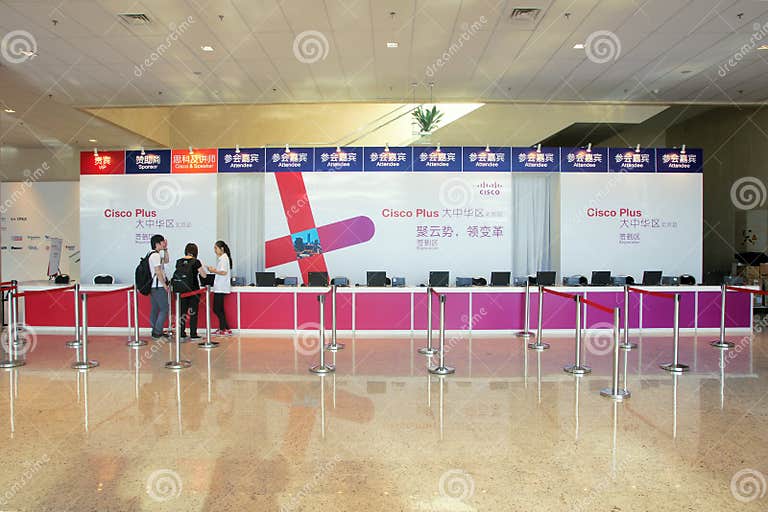 Sign-in desk editorial stock photo. Image of china, people - 24979793