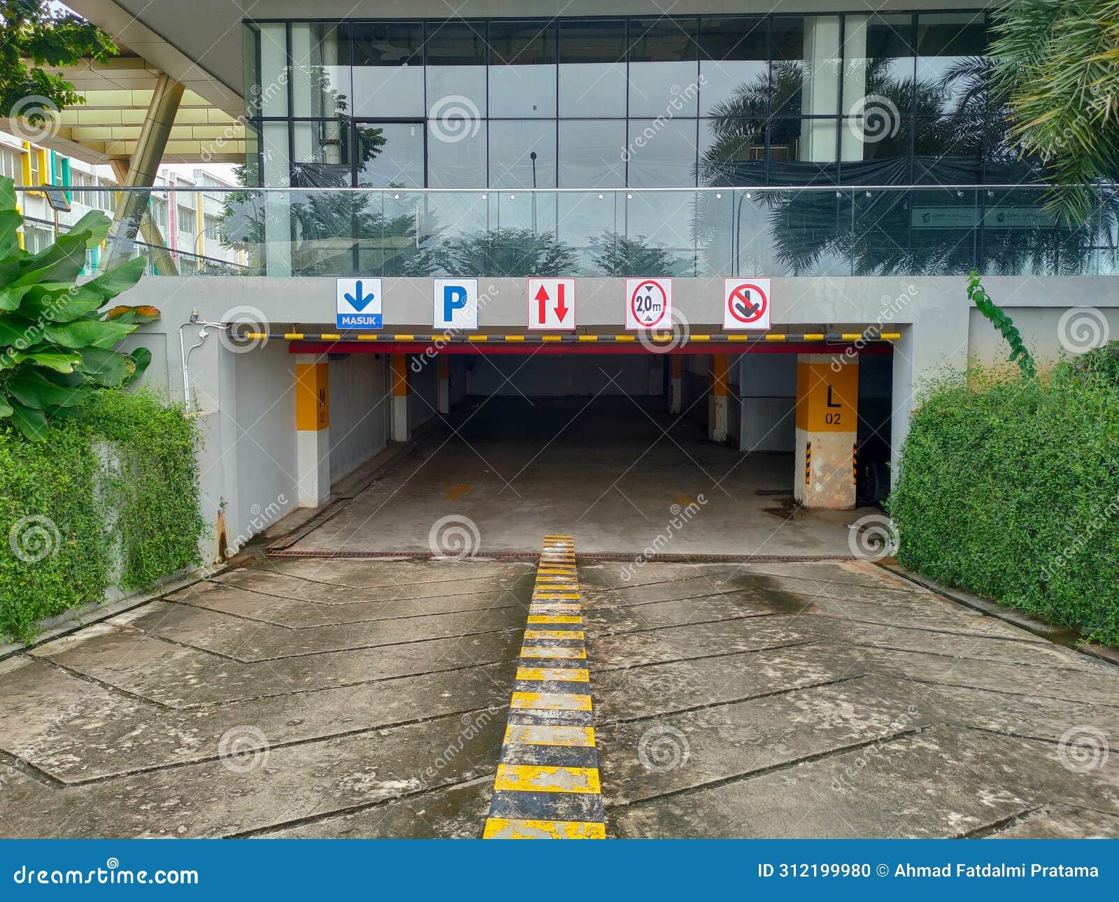 Sign Direction for Parking in the Underground. Stock Photo - Image of ...